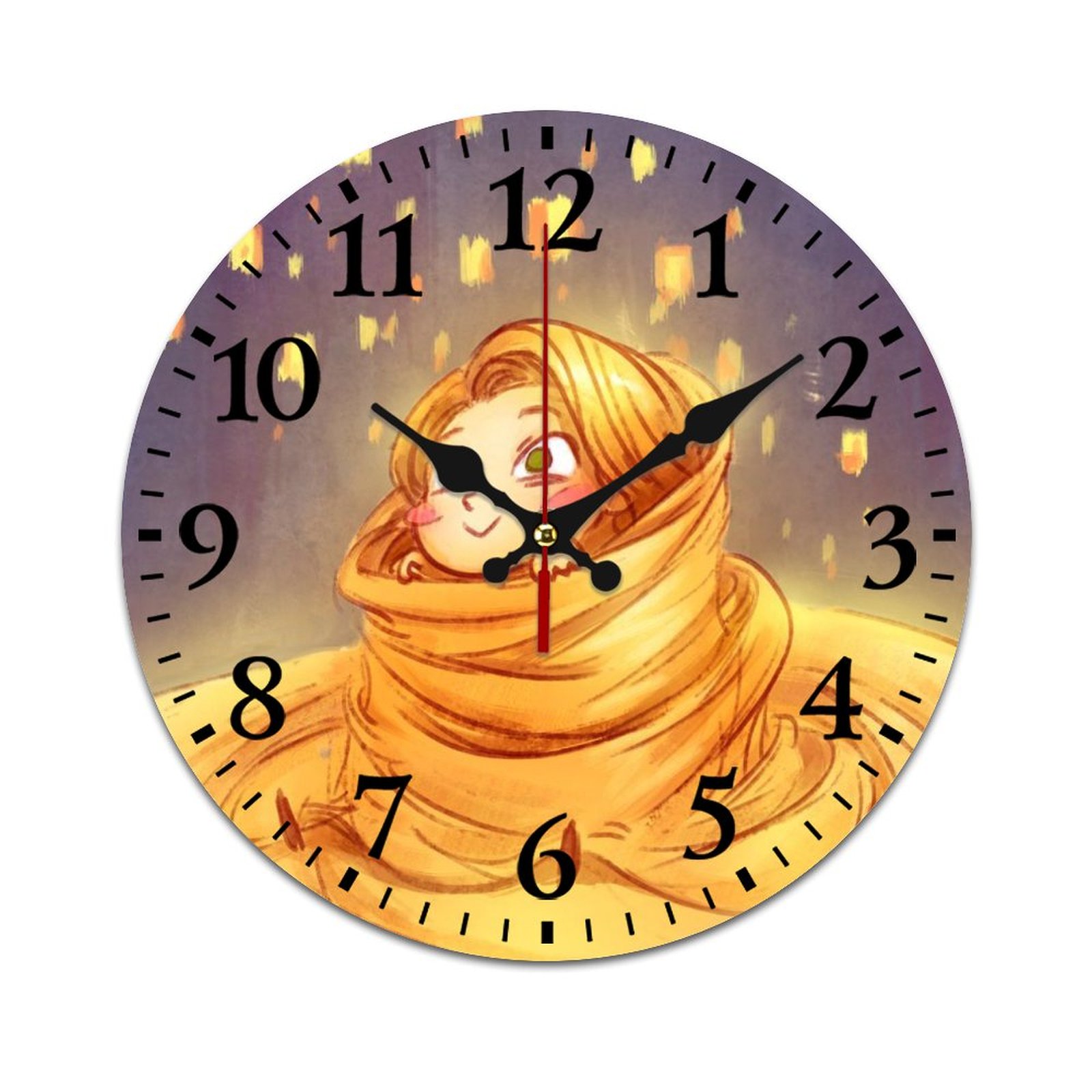 Disney Princess Rapunzel wall clocks battery operated decorative 34cm ...