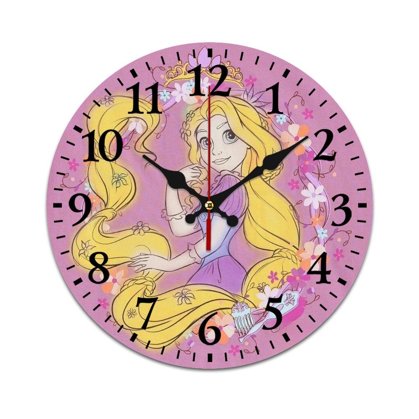 Disney Princess Rapunzel wall clocks battery operated decorative 34cm ...