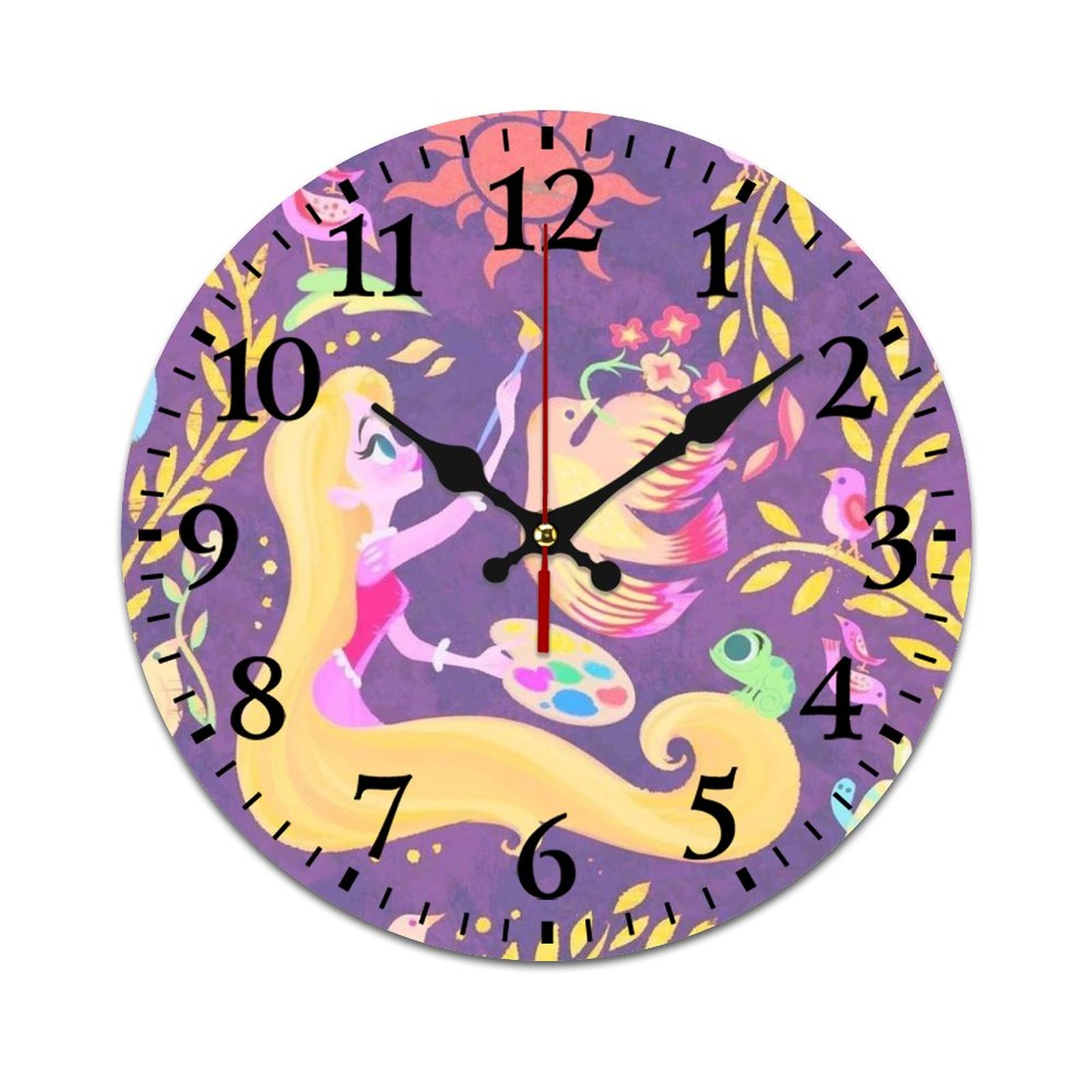 Disney Princess Rapunzel wall clocks battery operated decorative 34cm ...