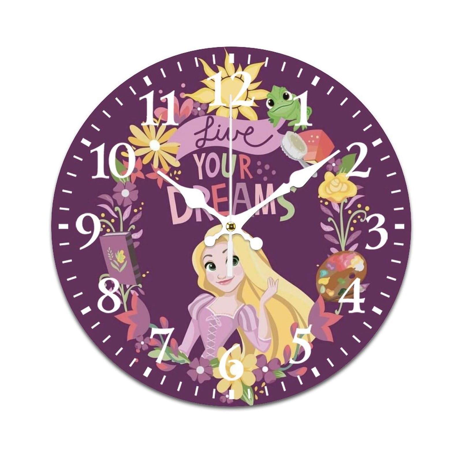 Disney Princess Rapunzel wall clocks battery operated decorative 34cm ...