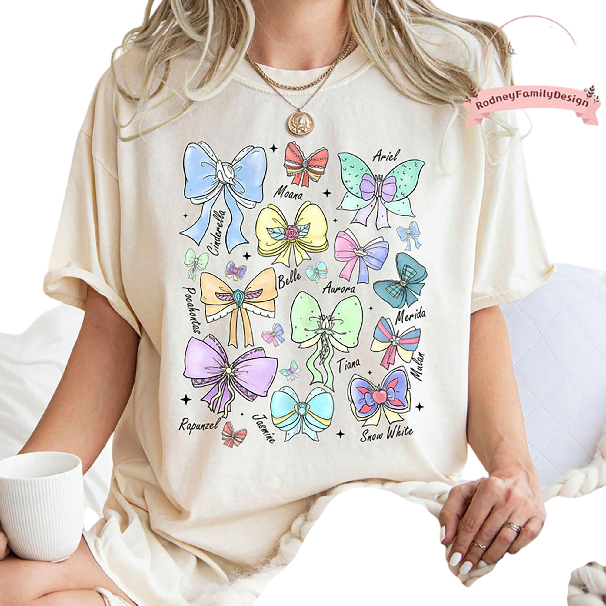 Disney Princess Ribbons and Bows Shirt, Coquette Bow Princess Tee ...