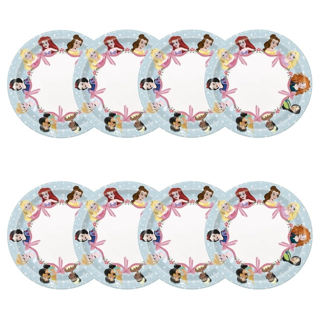 Disney Princess Round 7" Dessert Plates, 16ct - Walmart Business Supplies