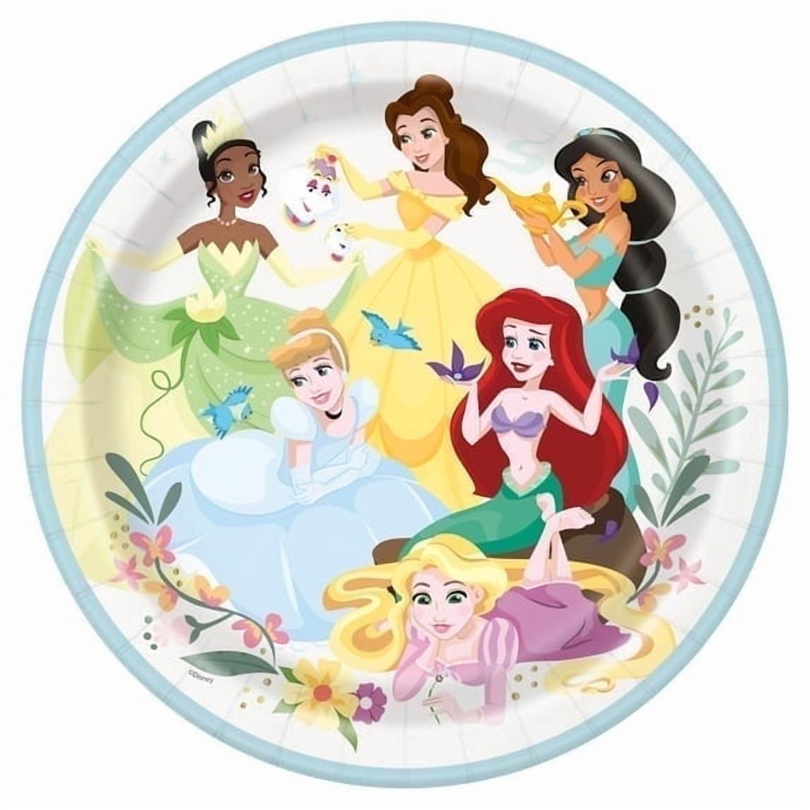 Disney Princess Round 9" Dinner Plates 16 ct - Walmart.com
