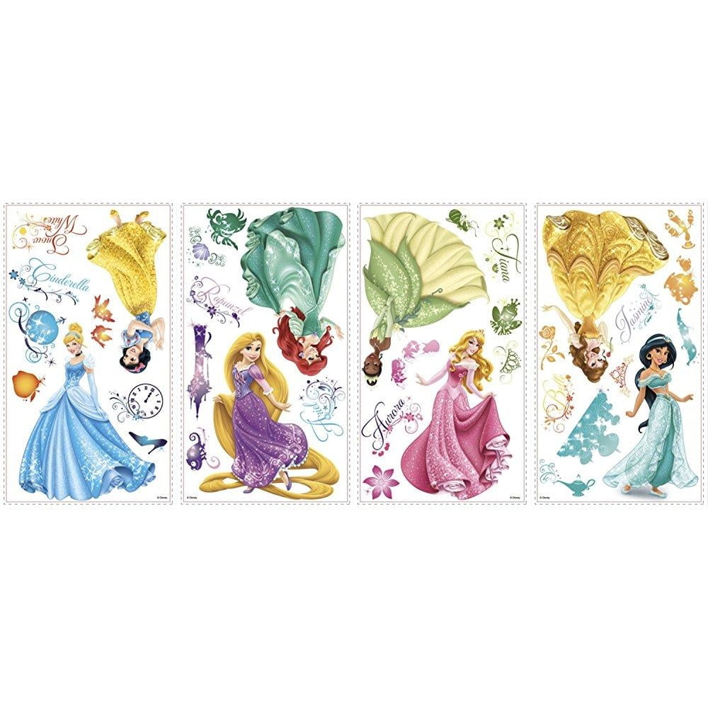 Disney Princess Royal Debut Peel and Stick Wall Decals Children Girls ...