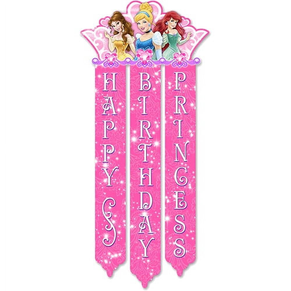 Disney Princess Royal Event Birthday Banner - Walmart Business Supplies