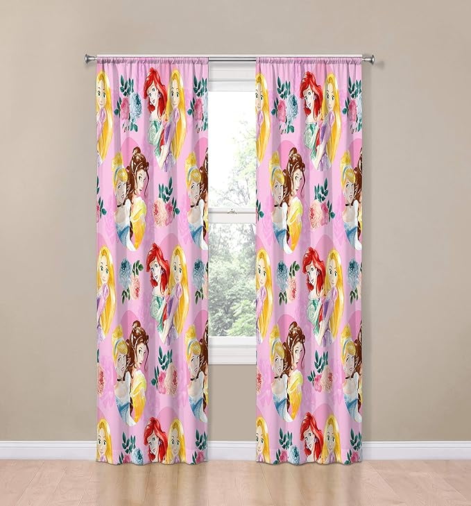 Disney Princess Sassy Princesses 2 Panels Drapes Set - 84 Inch Long ...