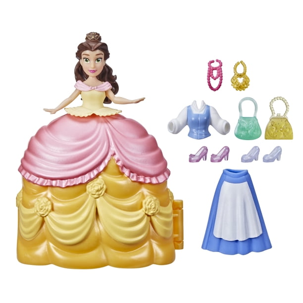 Disney Princess Secret Styles Fashion Surprise Belle, Mini Doll Playset ...