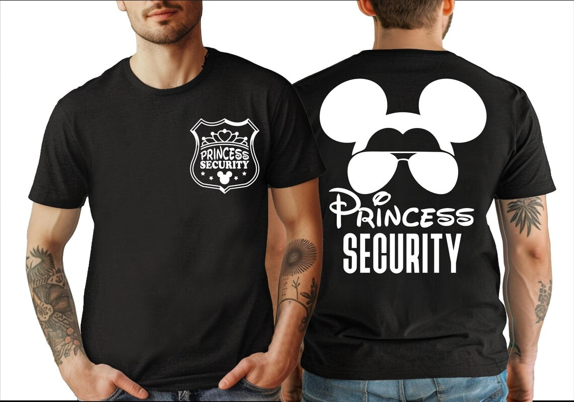 Disney Princess Security T-Shirt, Disney Dad Shirt, Mickey Dad, Disney ...