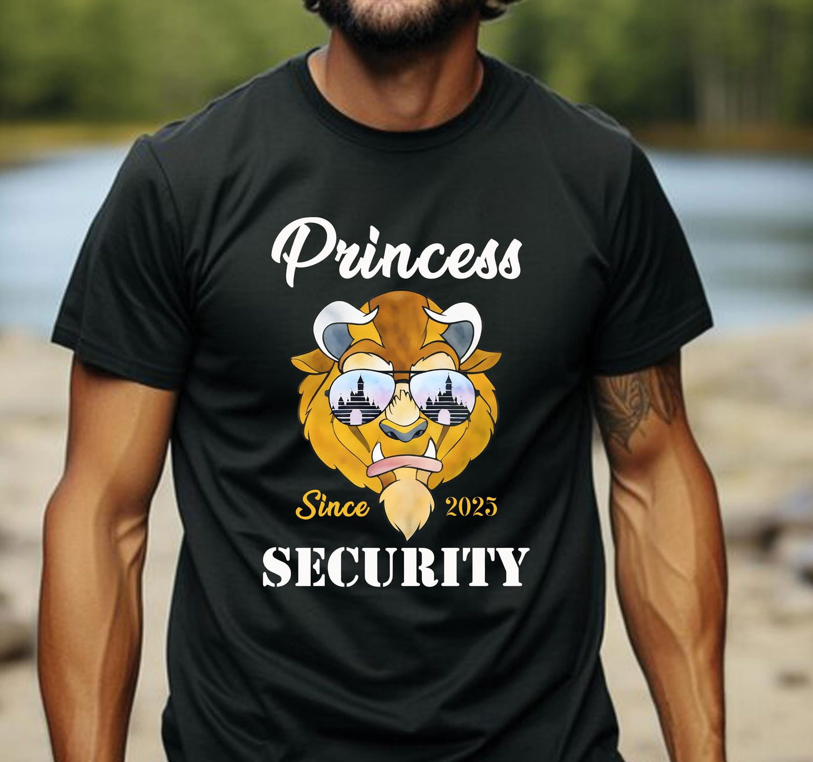 Disney Princess Security T-Shirts, New Dad Shirts, Beauty And The Beast ...