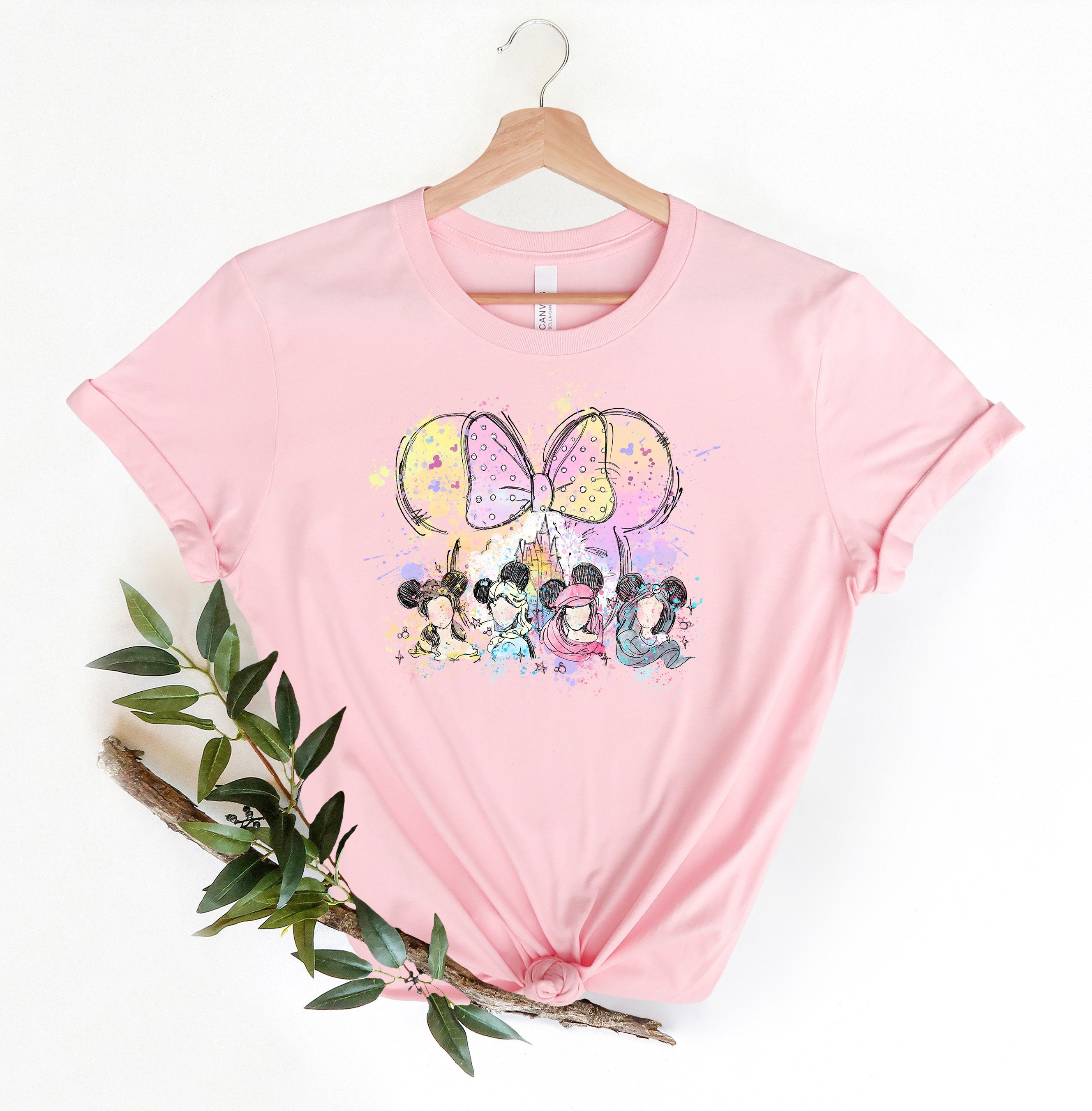 Disney Princess Shirt, Disney Watercolor Castle Tee, Disney Girl Trip, Princess Shirt, Princess ...