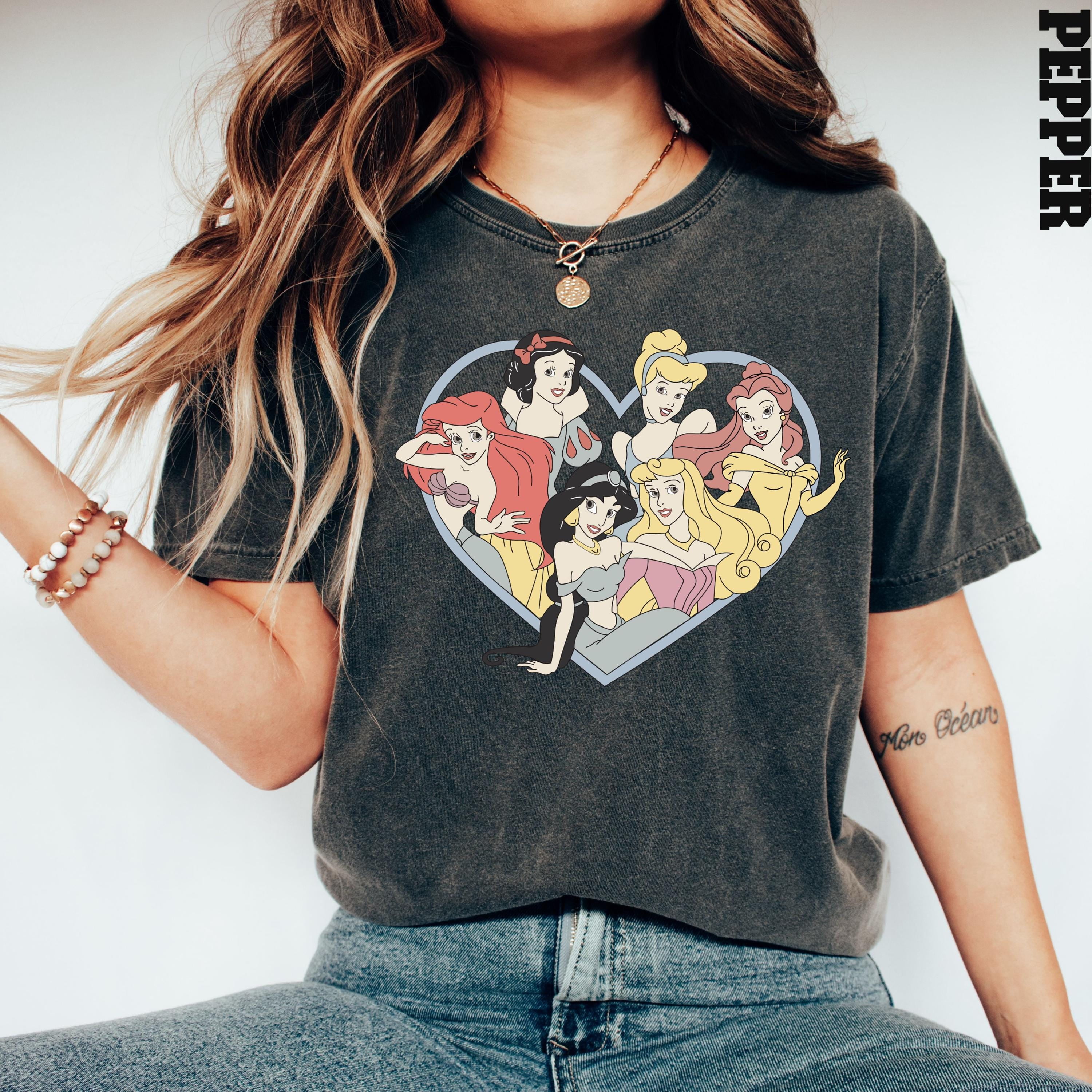 Disney Princess Shirt, Princess Heart Shirt, Vintage Princess Shirt ...