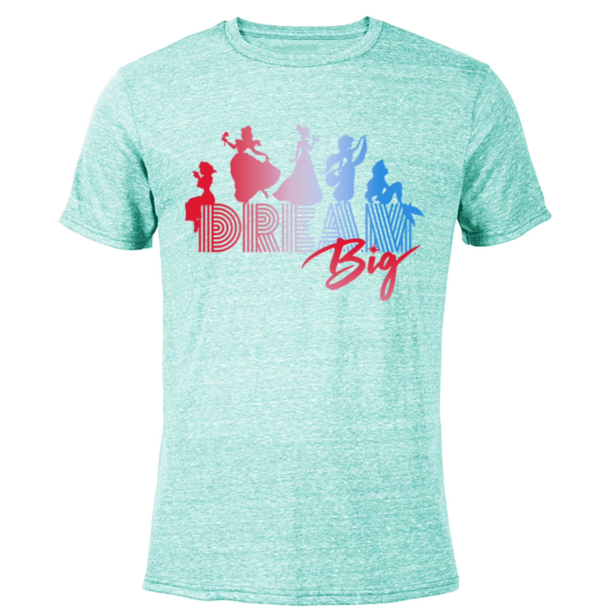 Disney Princess Silhouettes Dream Big - Short Sleeve Blended T-Shirt ...