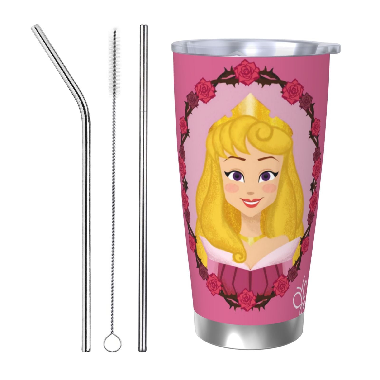 Disney&Princess Sleeping Beauty Aurora Portrait Water Bottle,Coffee ...