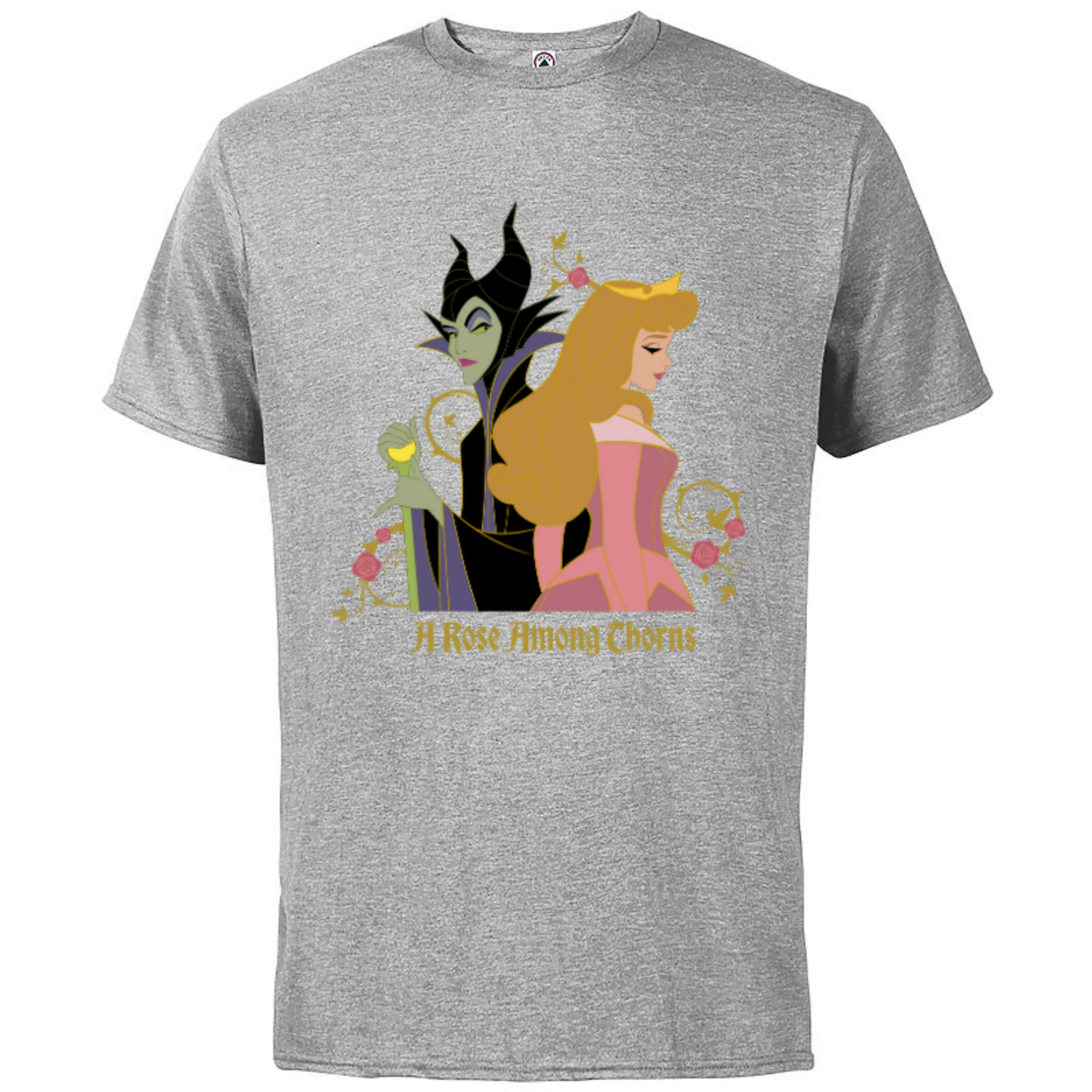 Disney Princess Sleeping Beauty Maleficent Rose Among Thorns - Short Sleeve Cotton T-Shirt for ...