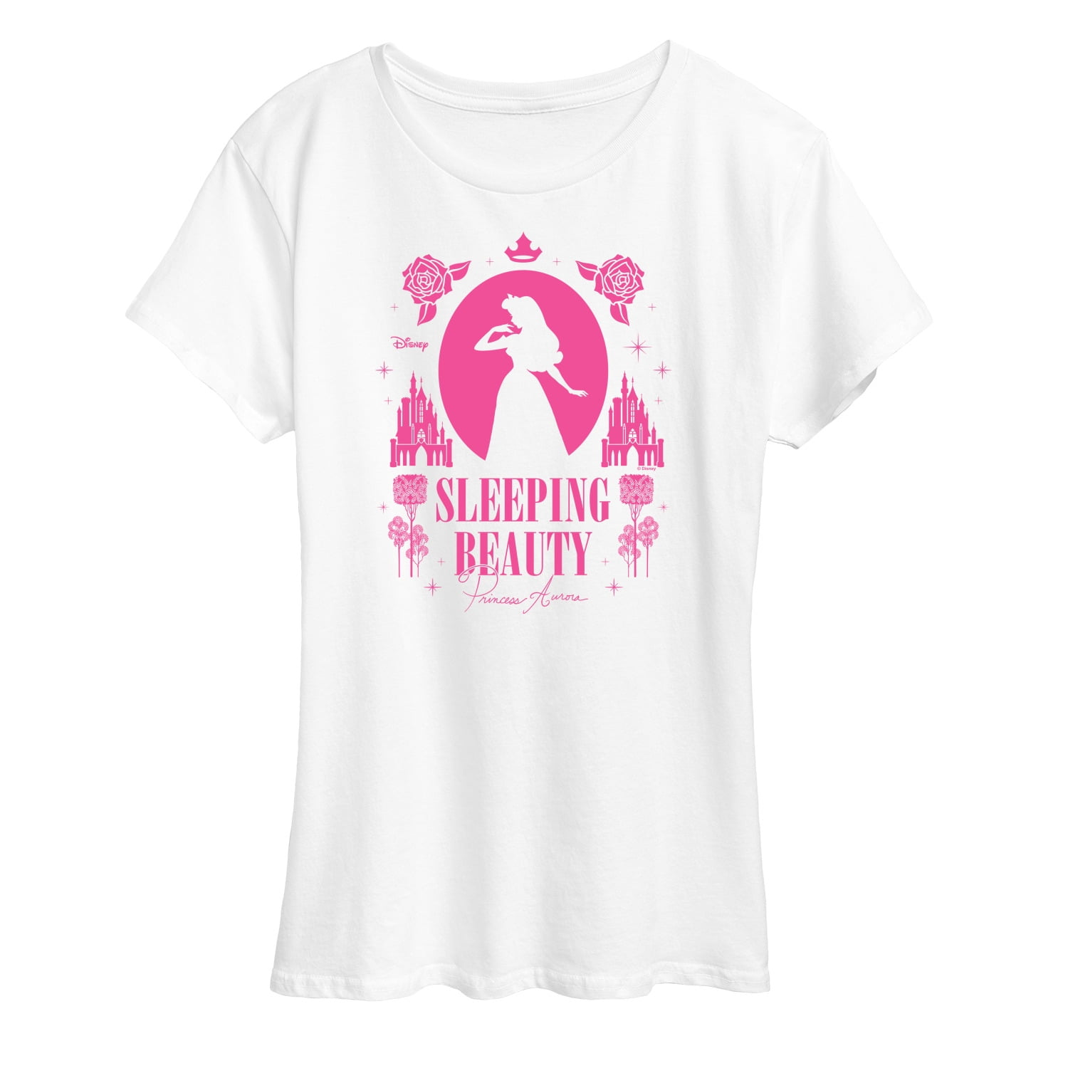 Disney Princess - Sleeping Beauty Silhouette - Women's Short Sleeve ...