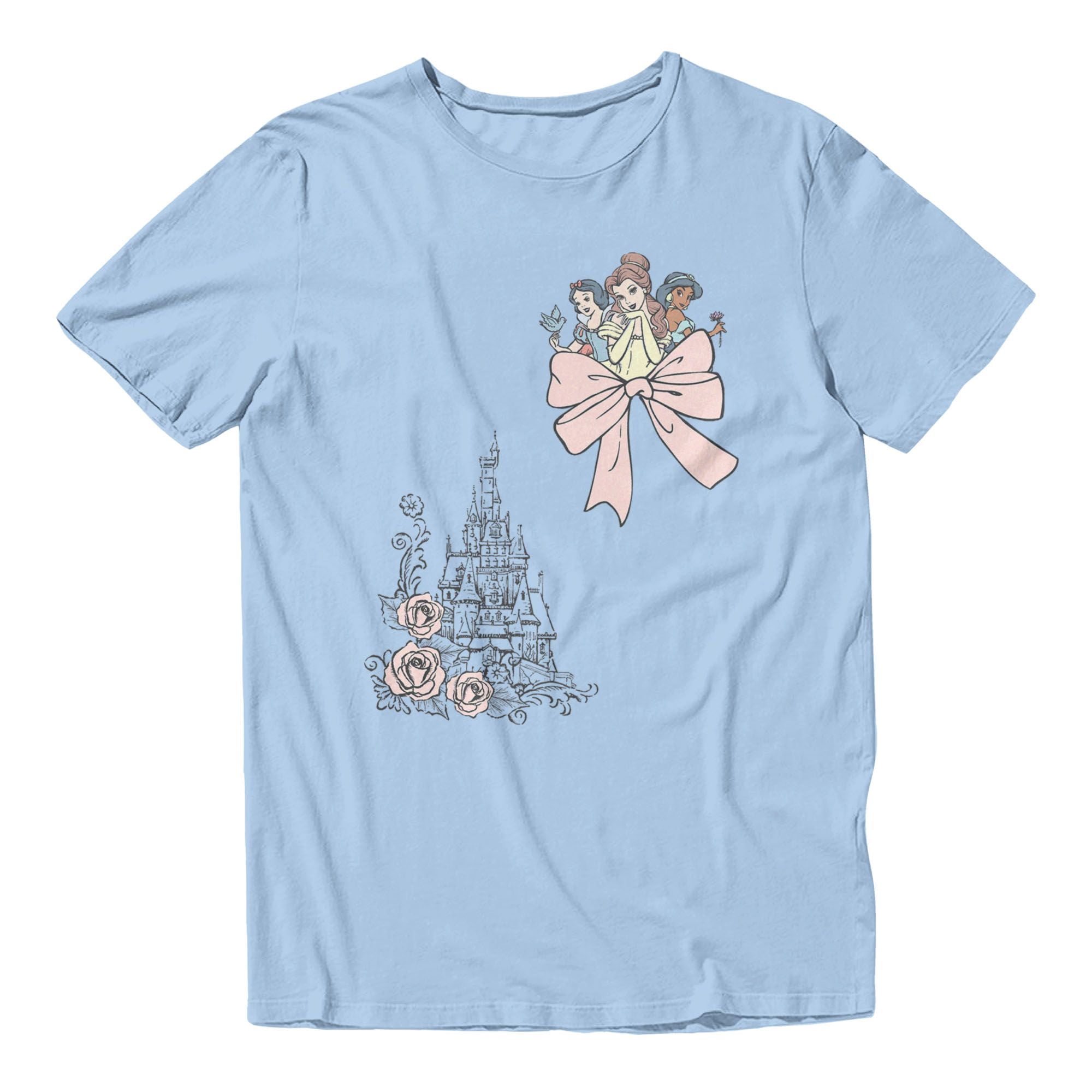 Disney Princess Snow White Belle Jasmine Castle Art Men's T Shirt ...