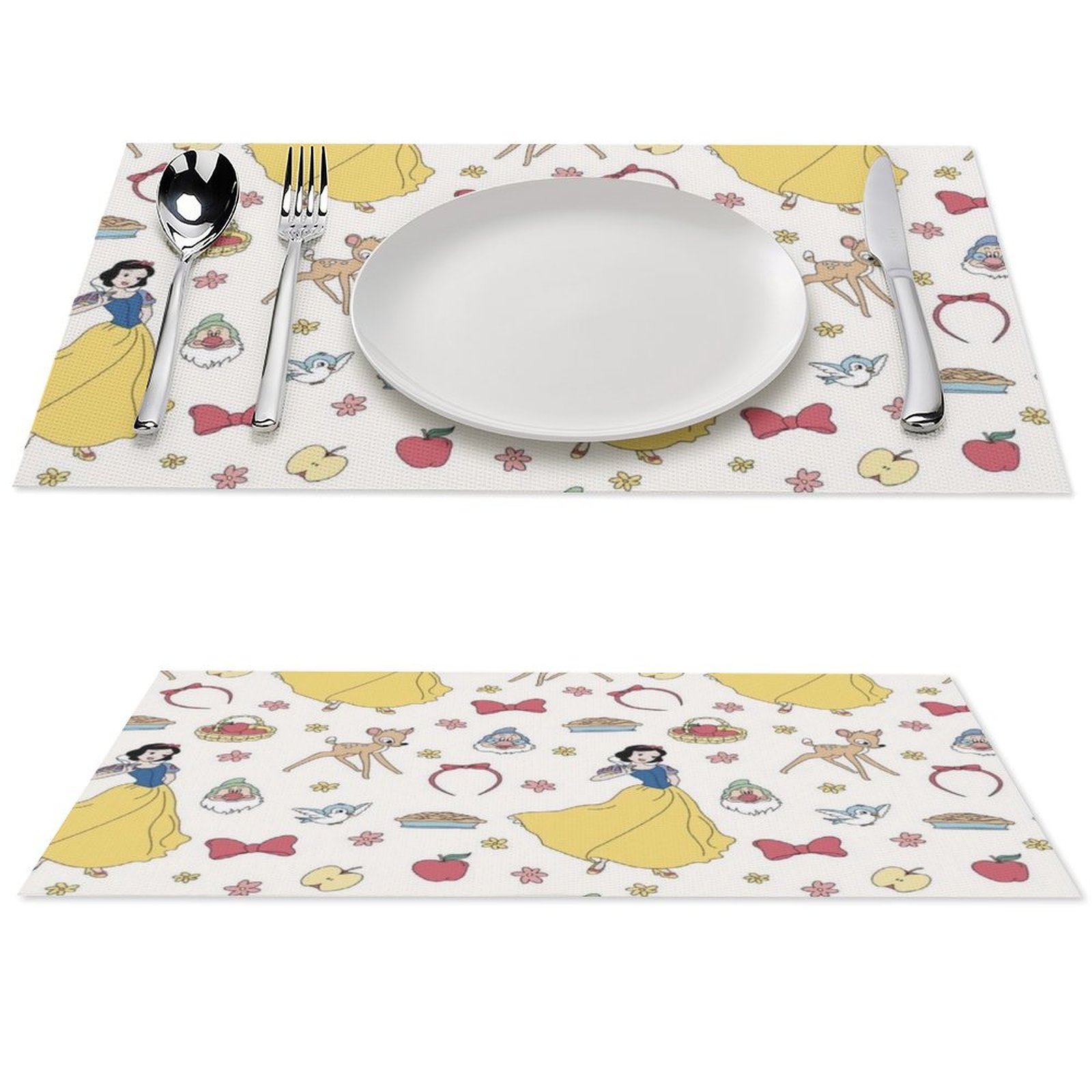 Disney Princess Snow White Cartoon placemats are suitable for indoor ...