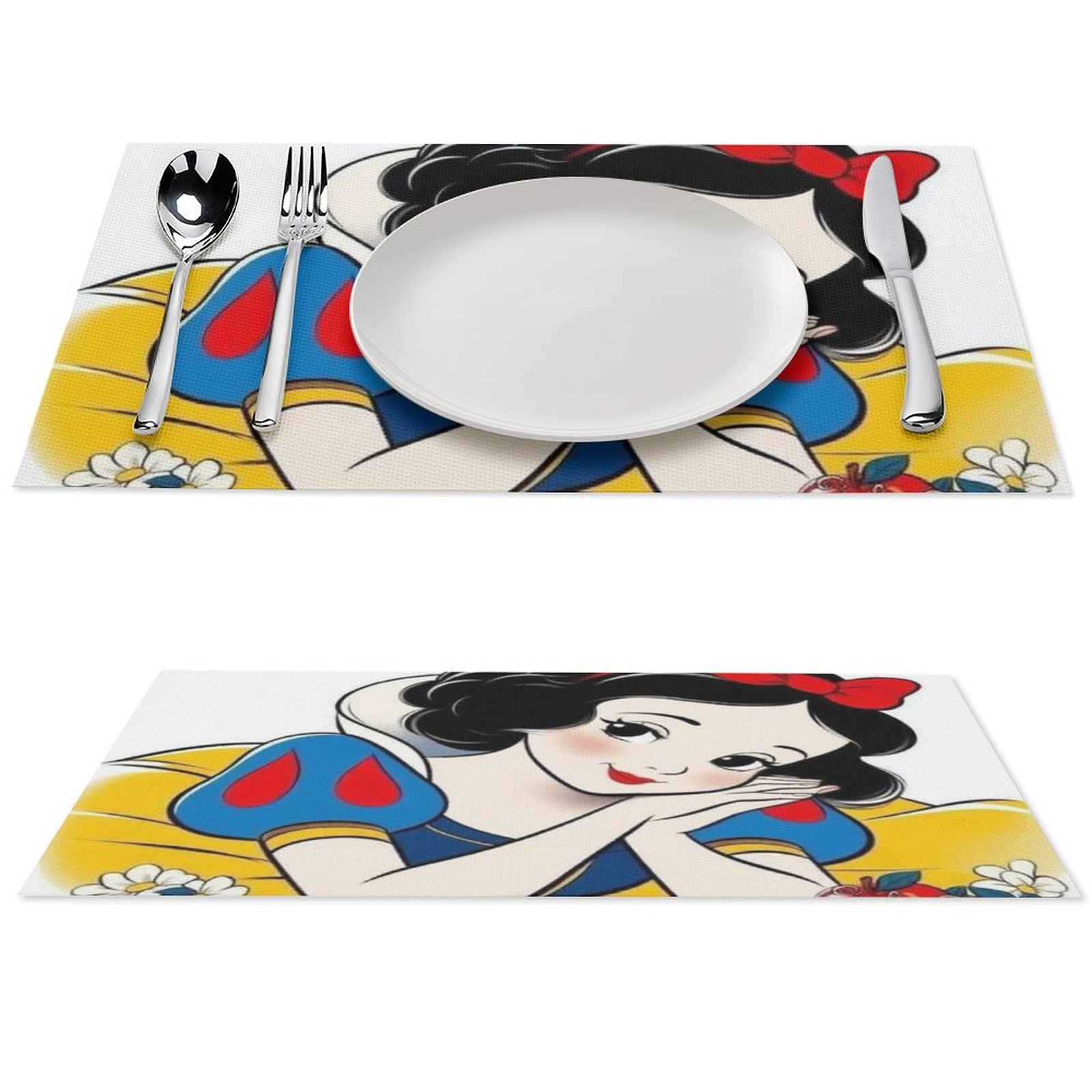 Disney Princess Snow White Cartoon placemats are suitable for indoor ...