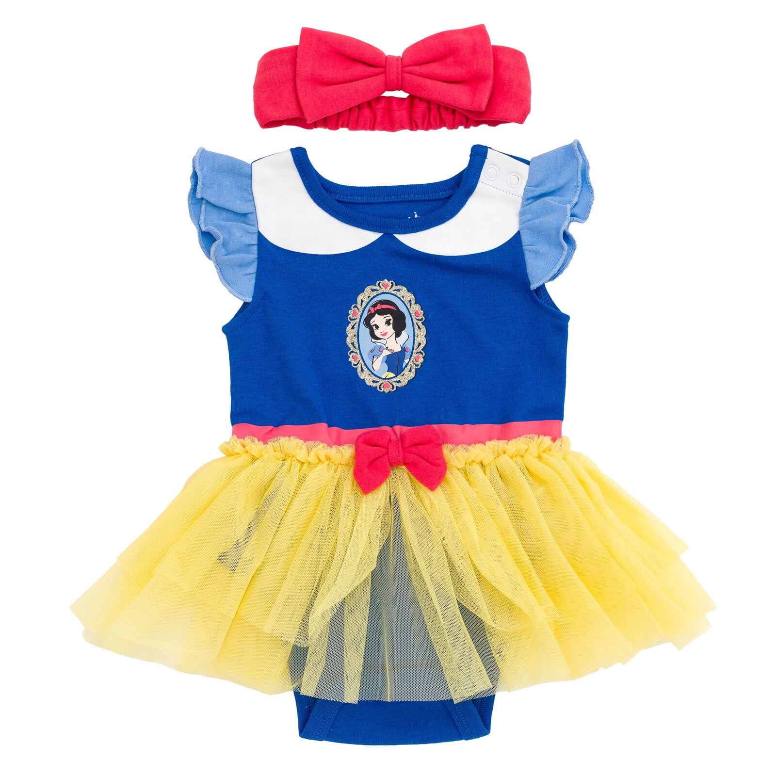 Disney Princess Snow White Cosplay Bodysuit With Skirt Overlay ...