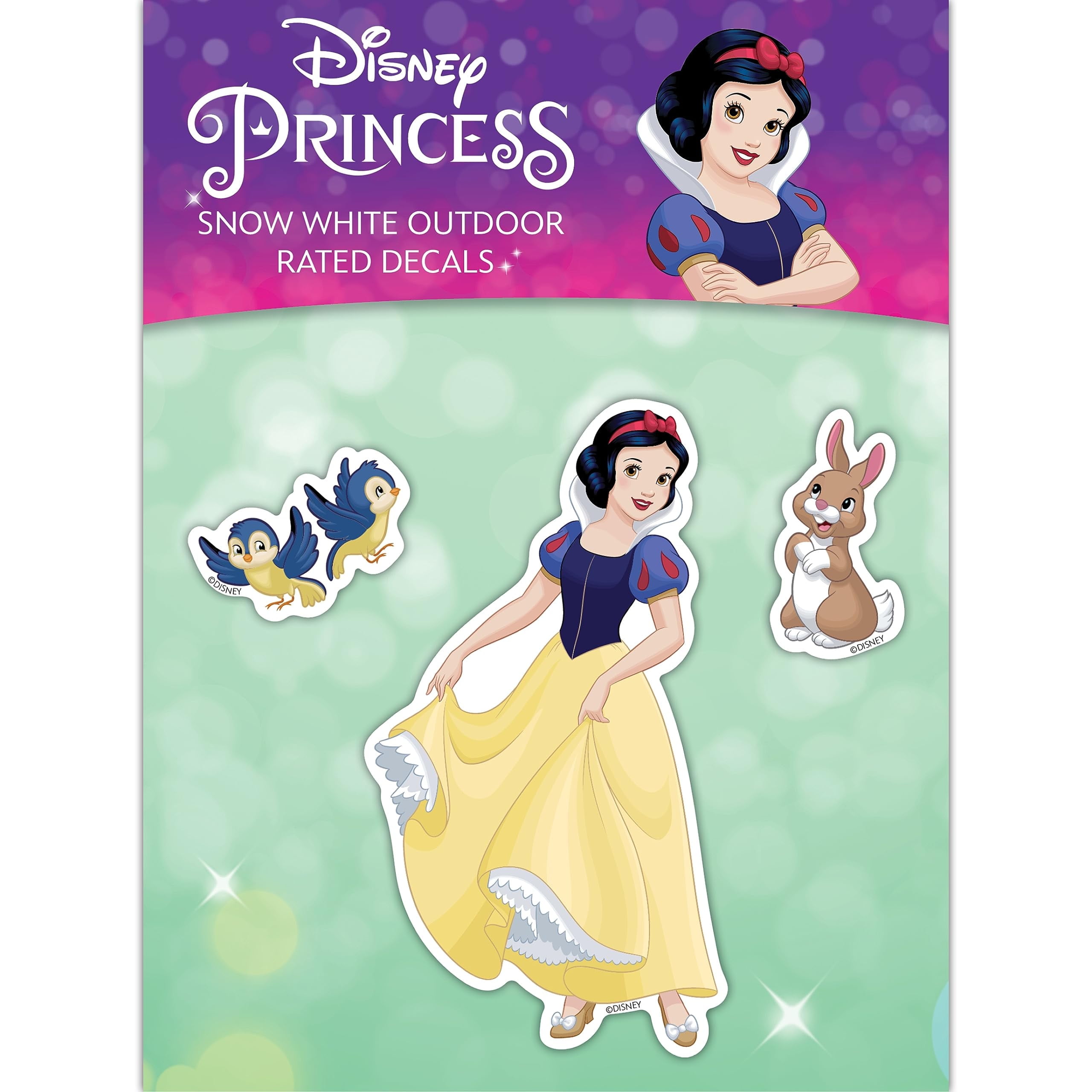 Disney Princess Snow White Decals - Set of 3 Vinyl Stickers for Car ...
