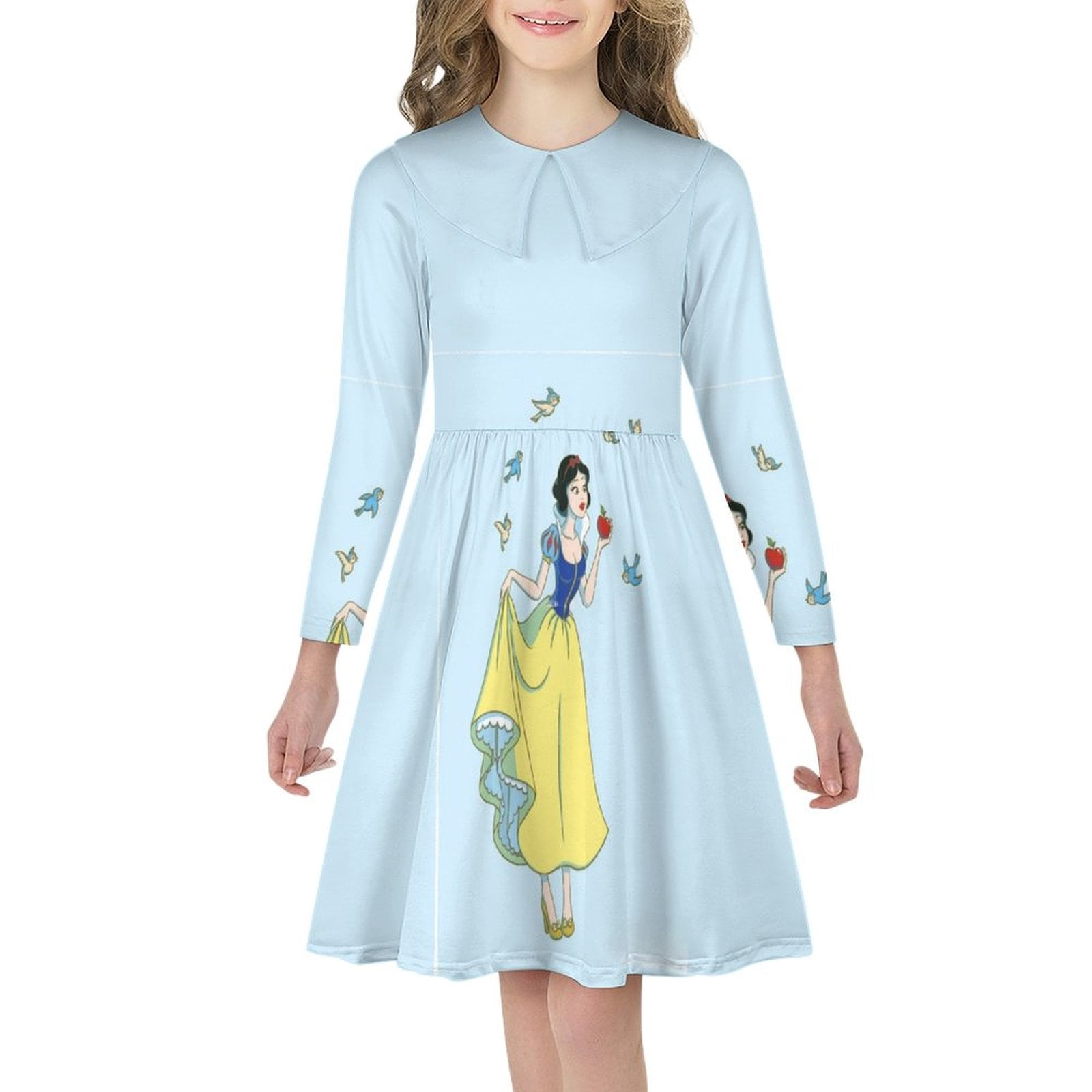 Disney Princess Snow White Girls long sleeve cartoon autumn and winter ...