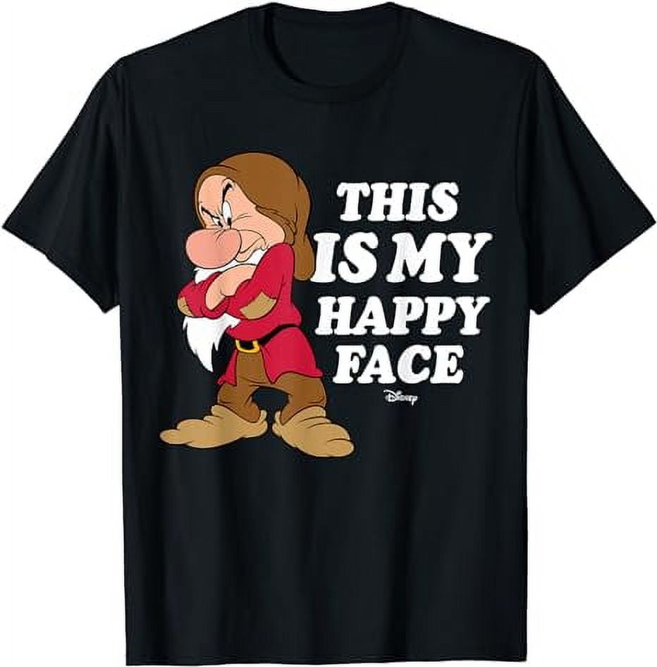 Disney Princess - Snow White Grumpy Happy Face T-Shirt - Walmart.com