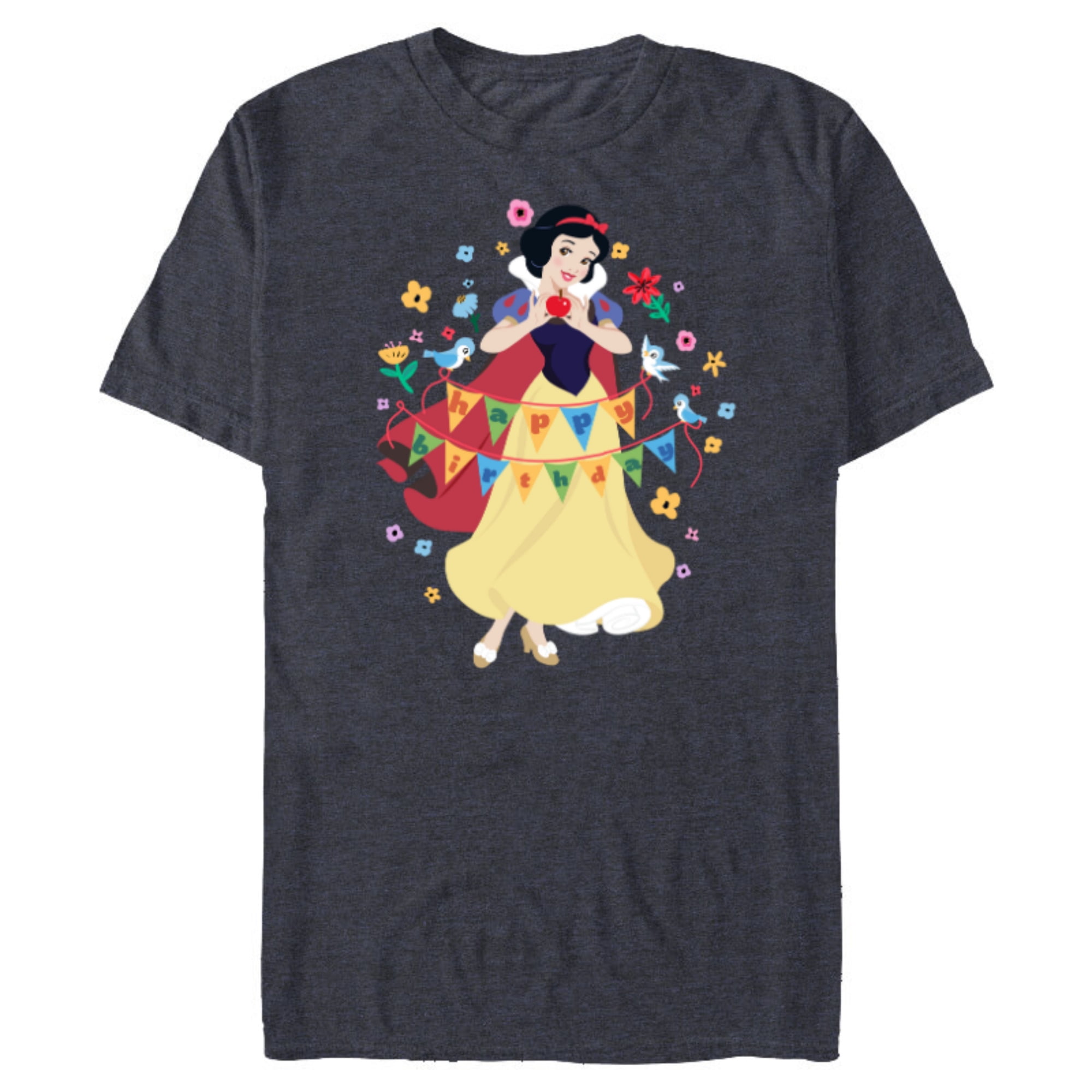 Disney Princess Snow White Happy Birthday - Short Sleeve Blended T ...