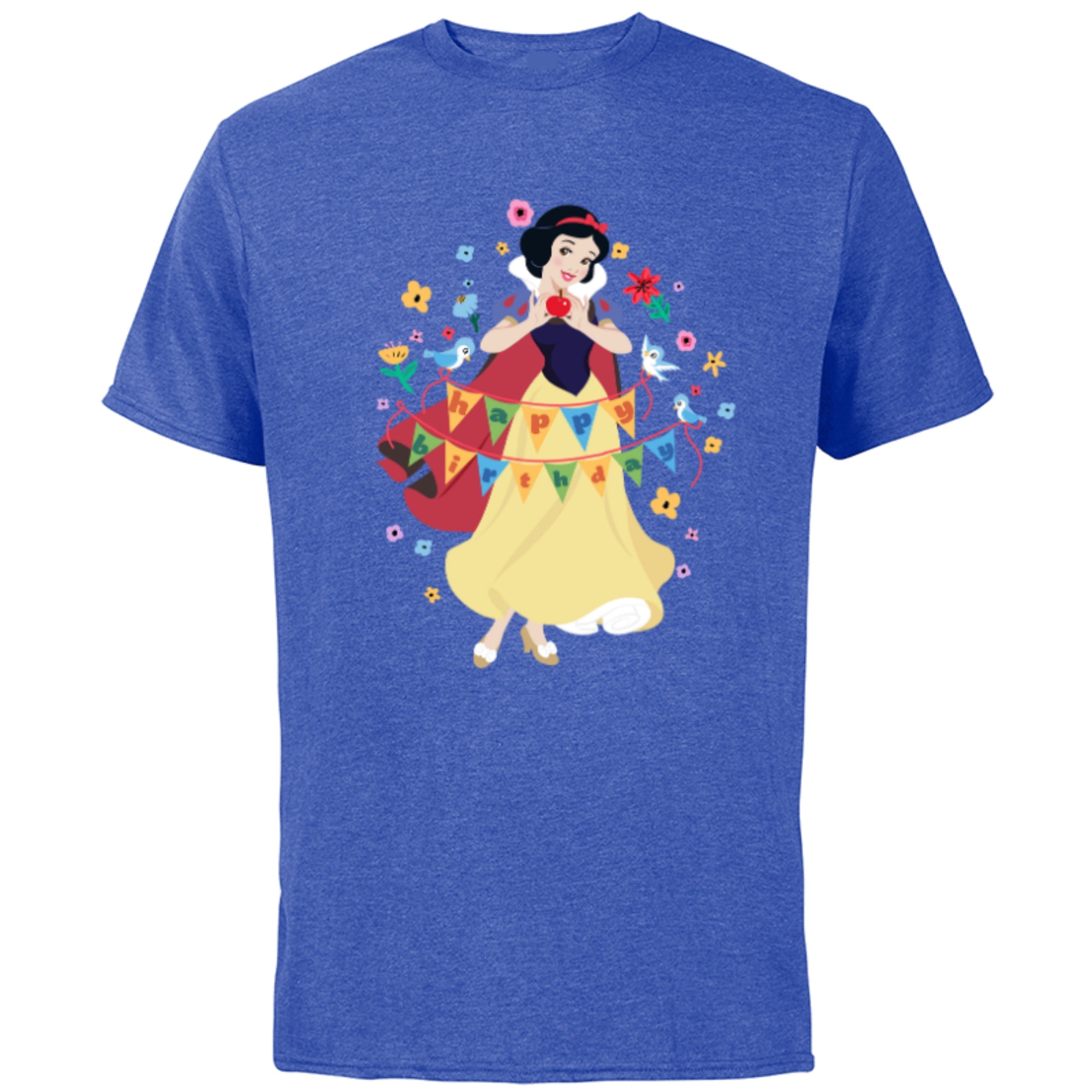 Disney Princess Snow White Happy Birthday - Short Sleeve Cotton T-Shirt ...