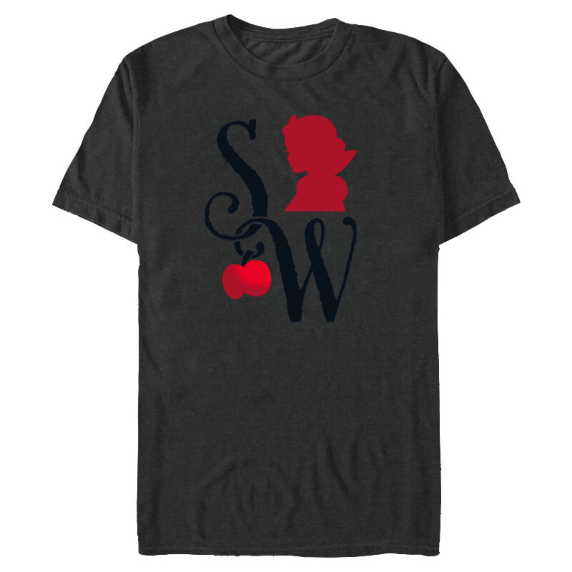 Disney Princess Snow White Initials and Silhouette - Short Sleeve ...
