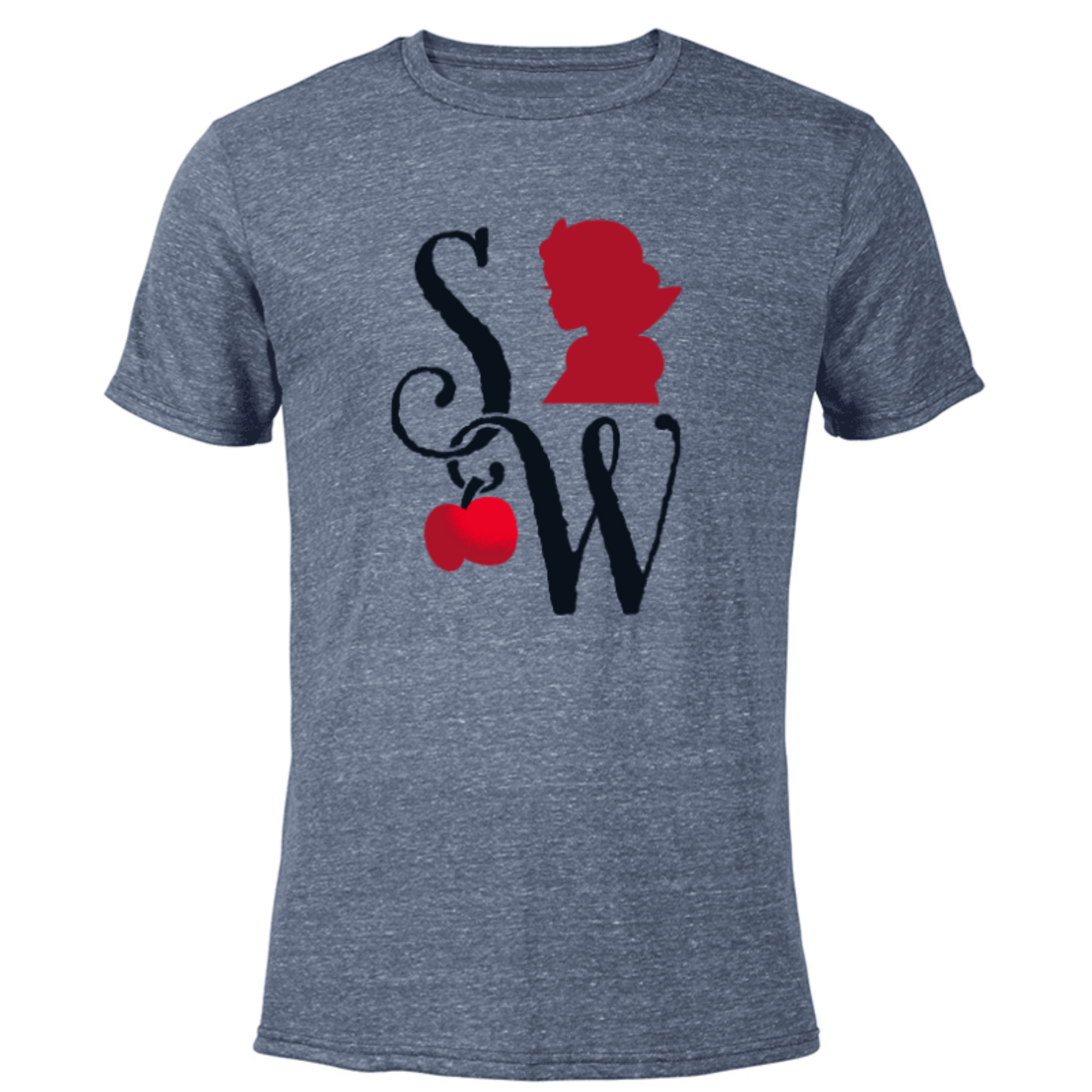 Disney Princess Snow White Initials and Silhouette - Short Sleeve ...