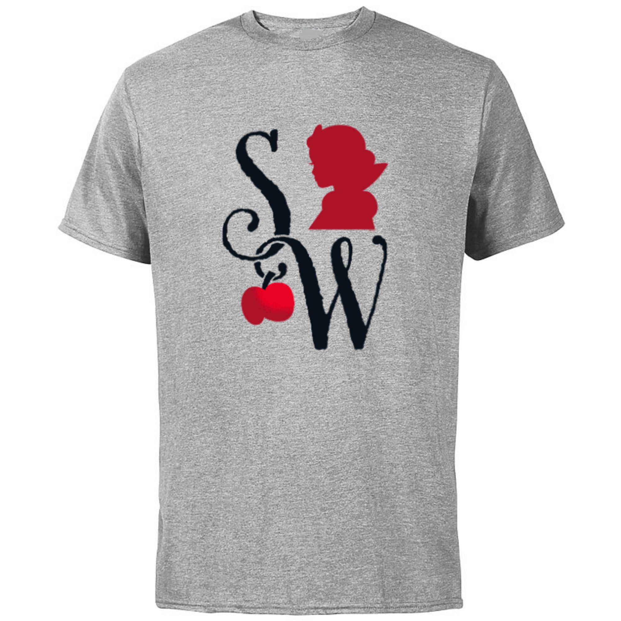Disney Princess Snow White Initials and Silhouette - Short Sleeve ...