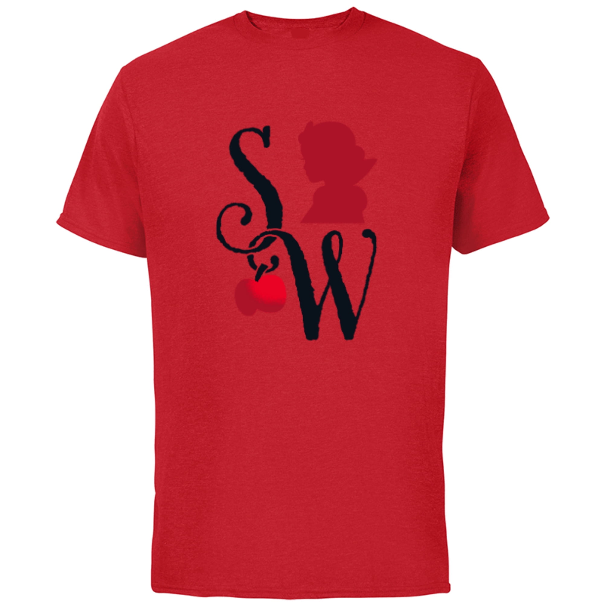 Disney Princess Snow White Initials and Silhouette - Short Sleeve ...