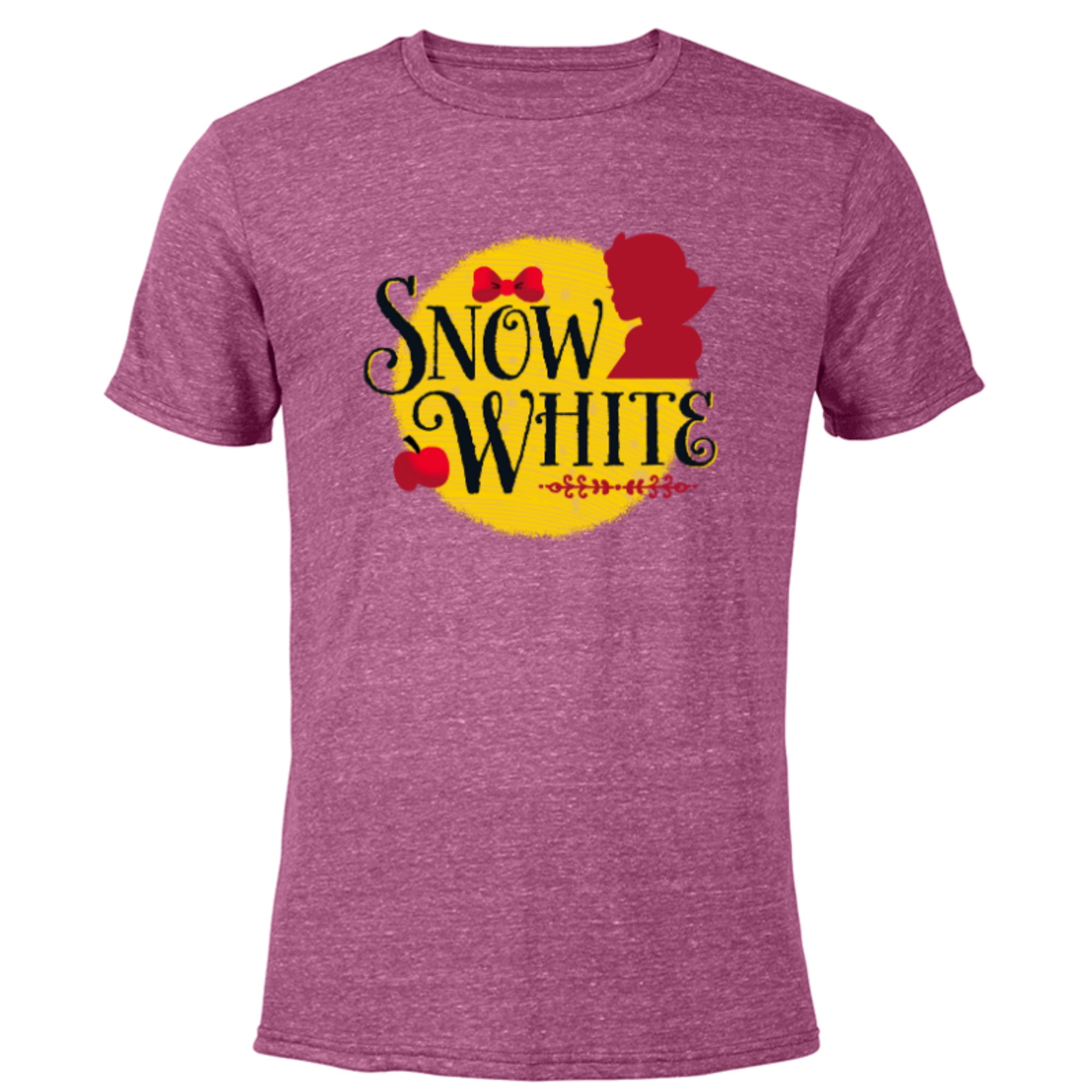 Disney Princess Snow White Name and Silhouette - Short Sleeve Blended T ...