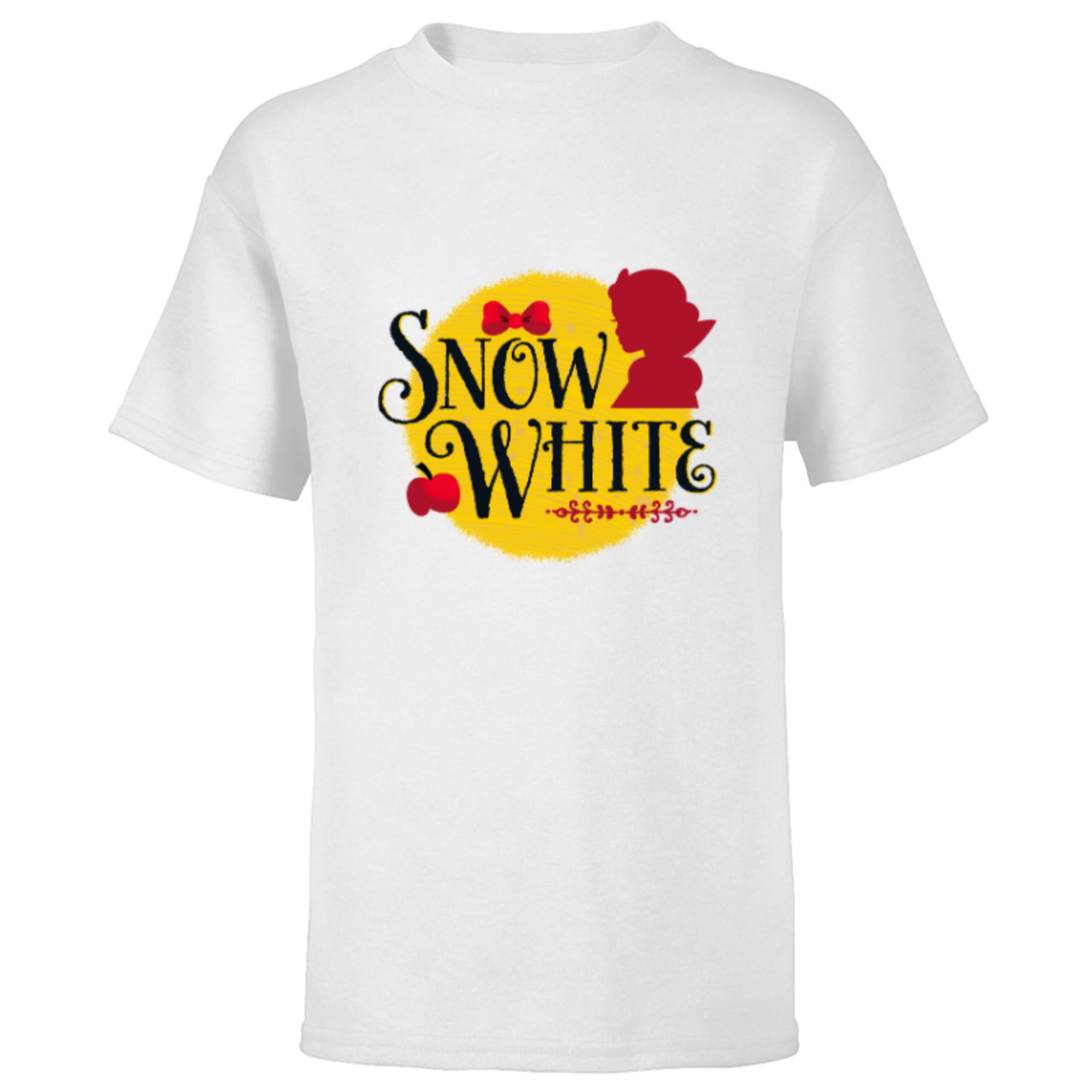 Disney Princess Snow White Name and Silhouette - Short Sleeve T-Shirt ...