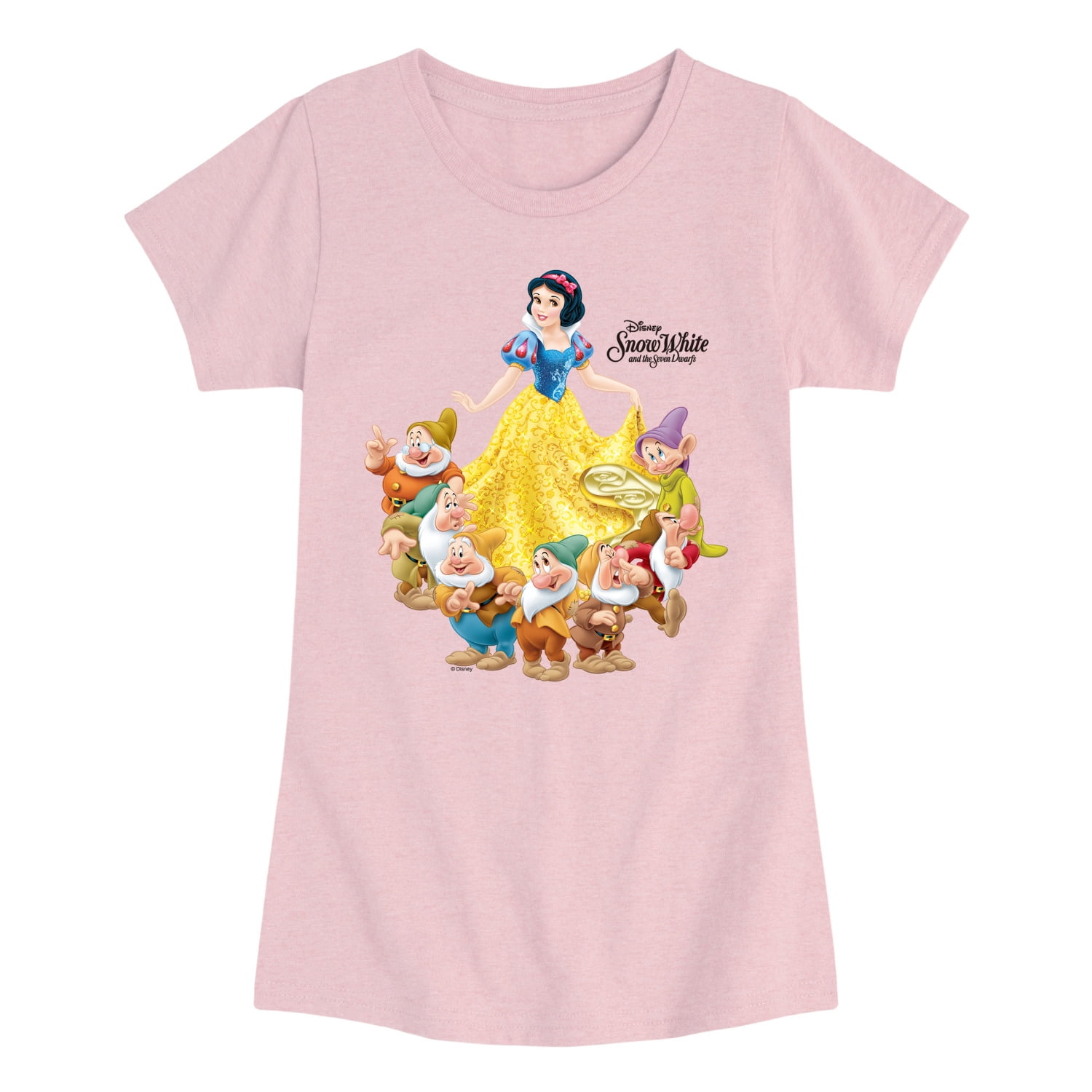 Disney Princess - Snow White Poster - Youth Girls Fitted Short Sleeve T ...