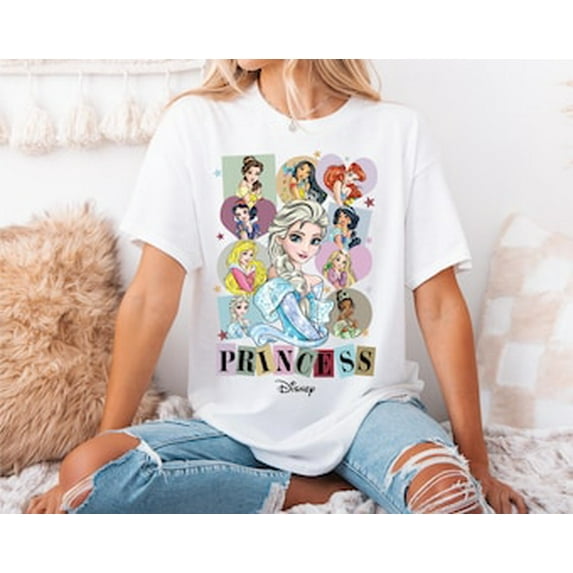 Disney Princess, Snow White, Rapunzel Shirt, Little Mermaid, Belle ...