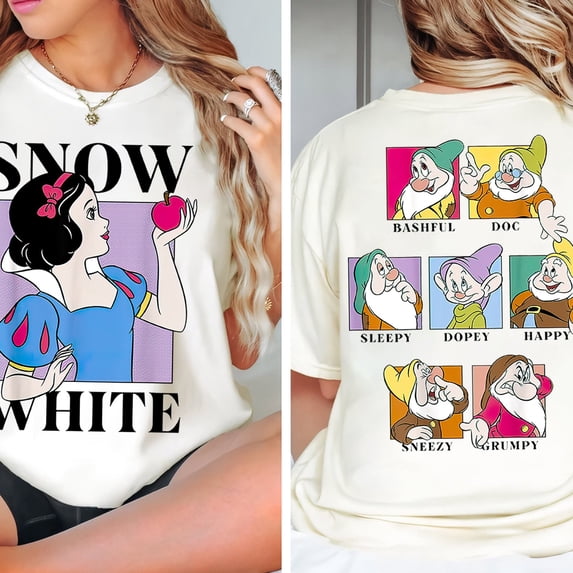 Disney Princess Snow White Shirt The Seven Dwarf And Snow White T-shirt ...