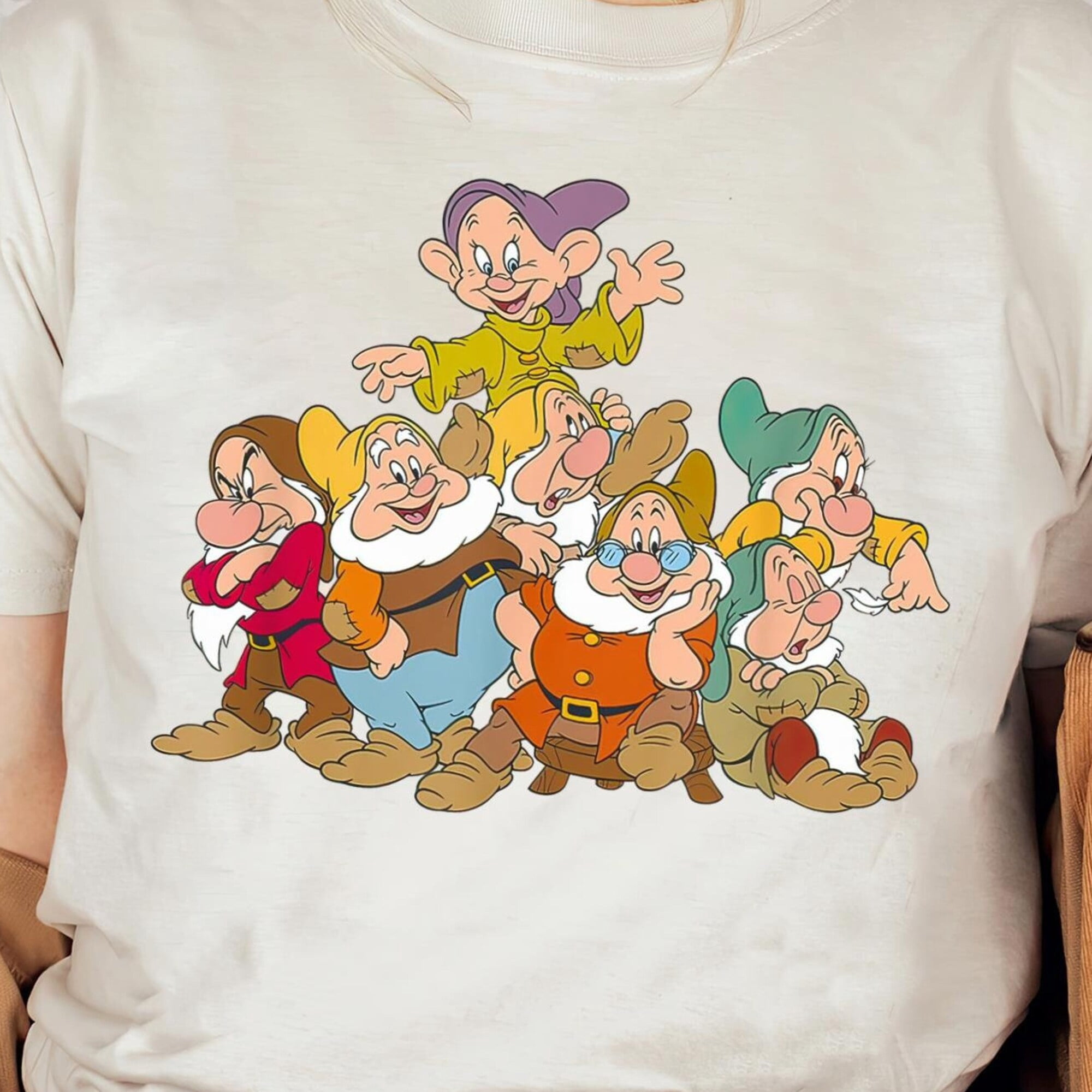 Disney Princess Snow White Shirt The Seven Dwarfs Group Fun T-shirt ...