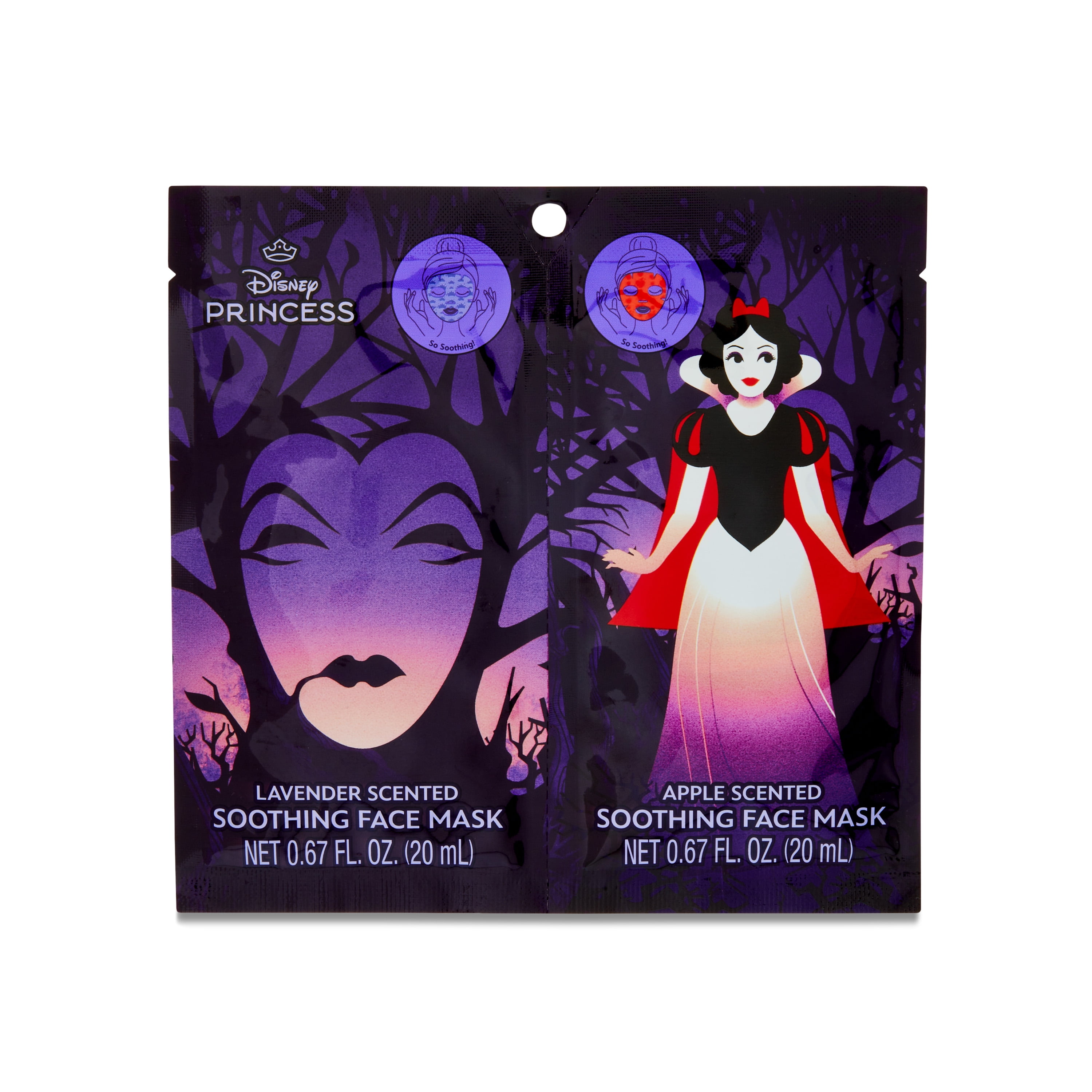 Disney Princess Snow White Soothing Face Masks, 2 Pack, Apple ...
