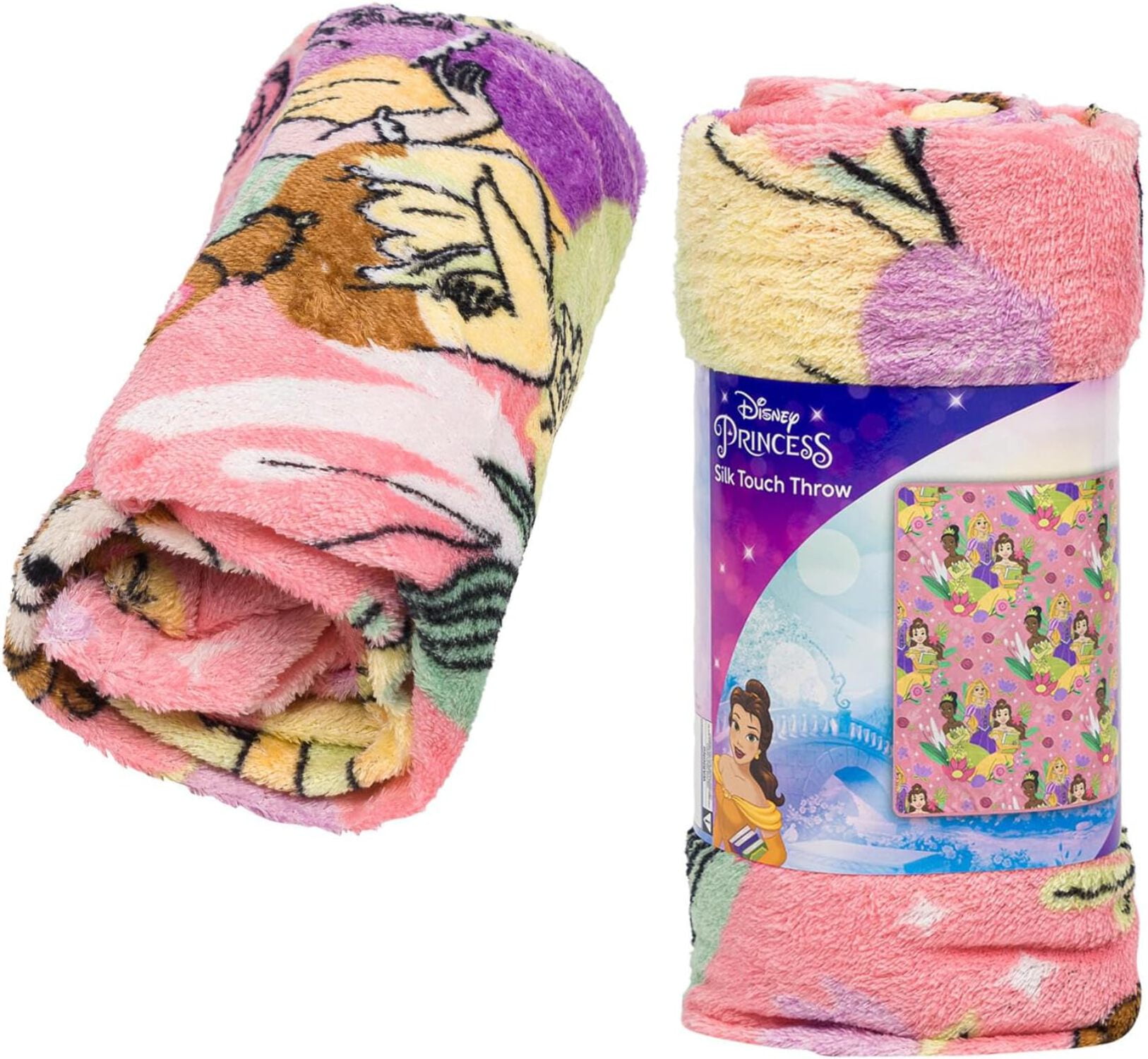 Disney Princess Soft Silky Fleece Throw, 40"x50" Kids Blanket - Walmart.com