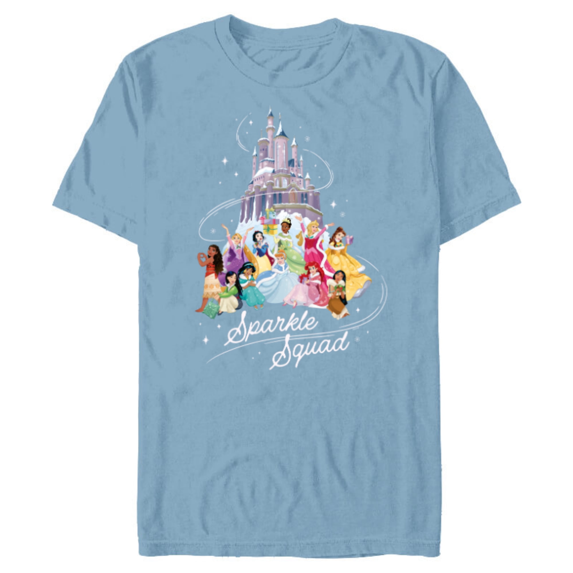 Disney Princess Sparkle Squad Winter Holiday Castle - Short Sleeve ...