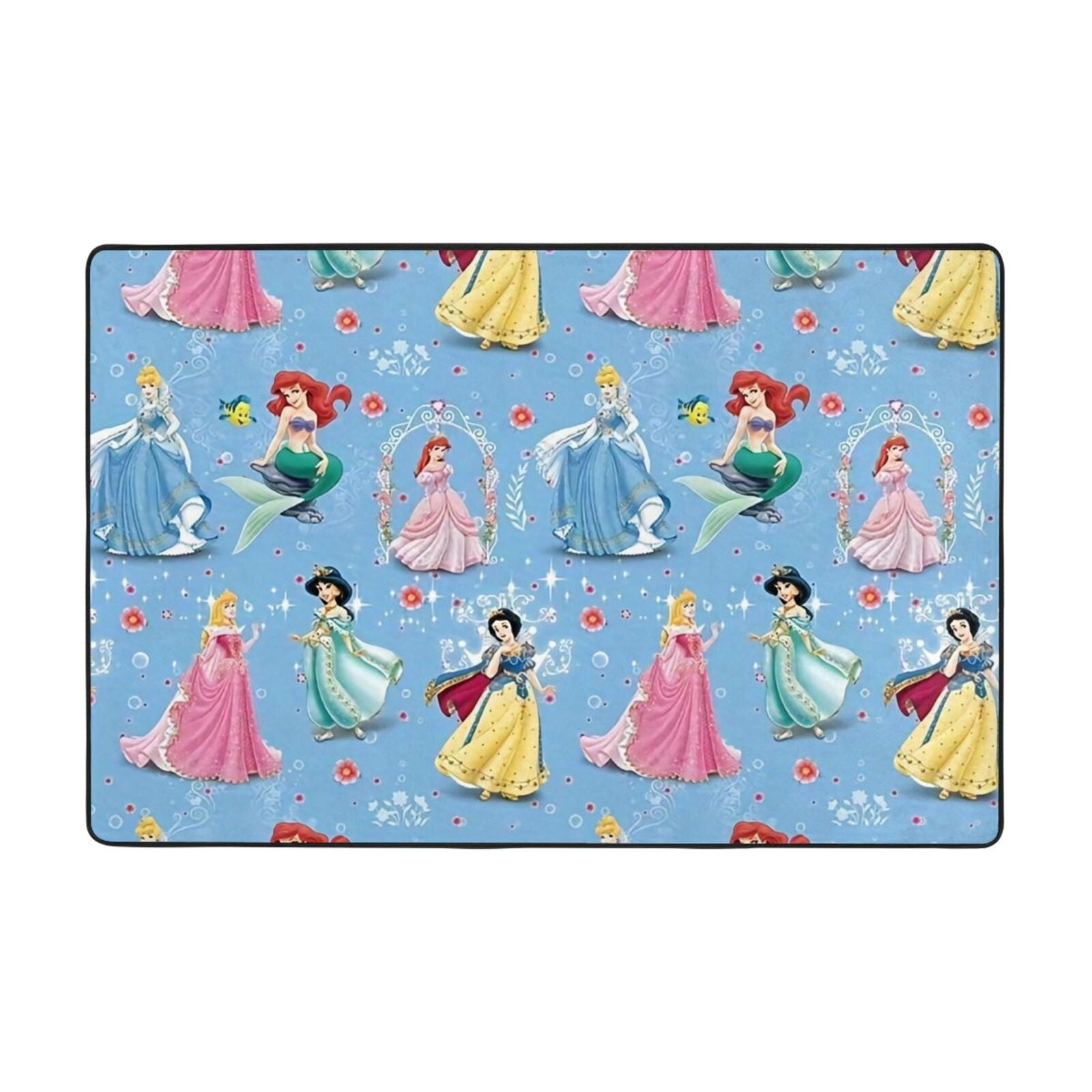 Disney Princess Squad Gamer Rug Room Non-Slip Gaming Rug Cool Graffiti ...