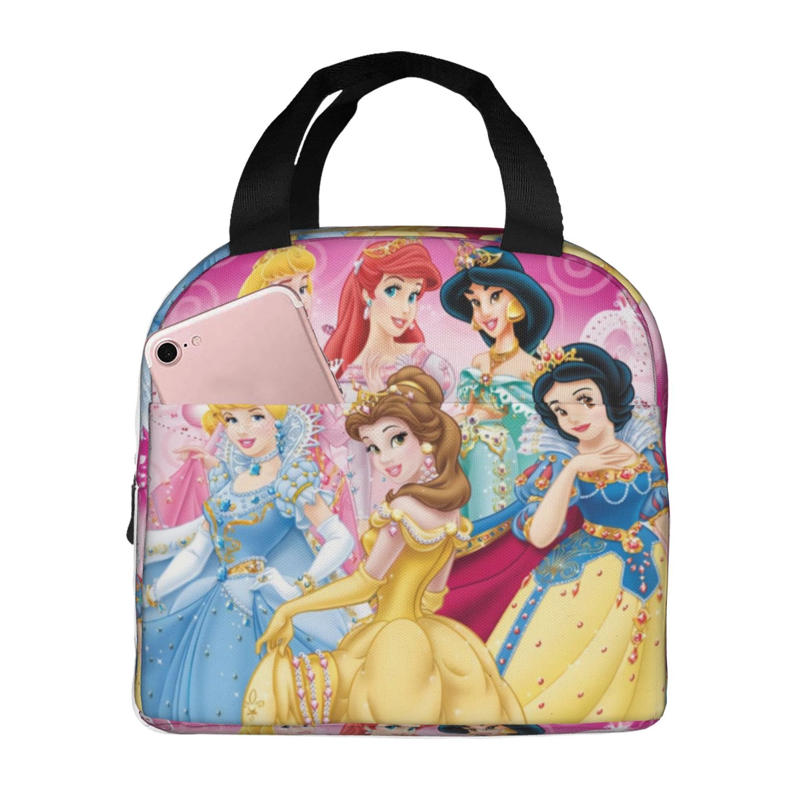 Disney& Princess Squad Group Belle Ariel Snow White Lunch Box for Men ...