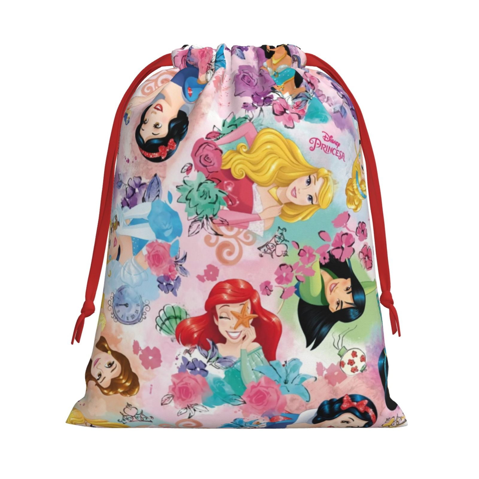 Disney&Princess Squad Group Flowers Gift Bags,Christmas Gift Bags,Drawstring Christmas Bags ...