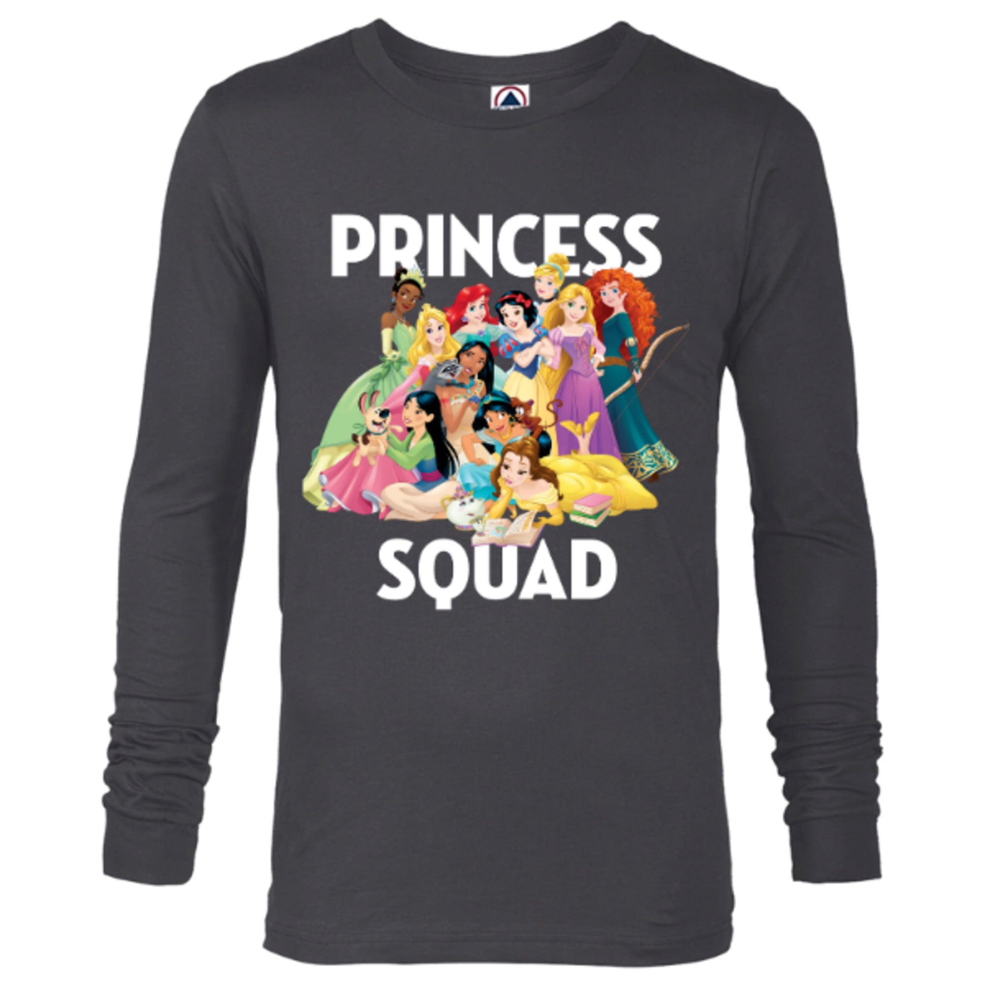 Disney Princess Squad Group T-Shirt - Long Sleeve T-Shirt for Men ...