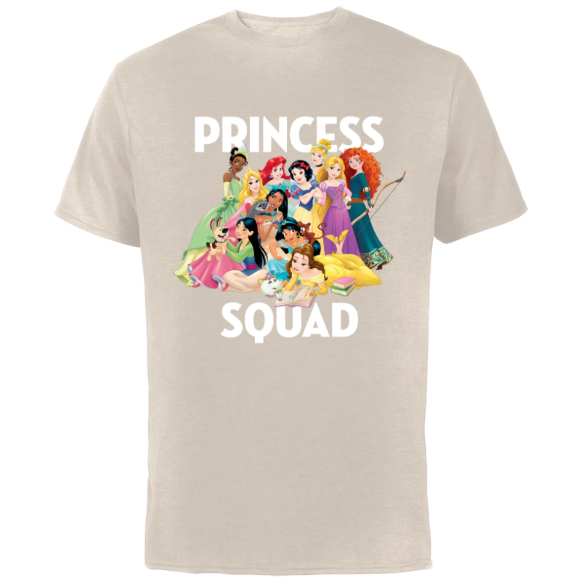 Disney Princess Squad Group T-Shirt - Short Sleeve Cotton T-Shirt for ...