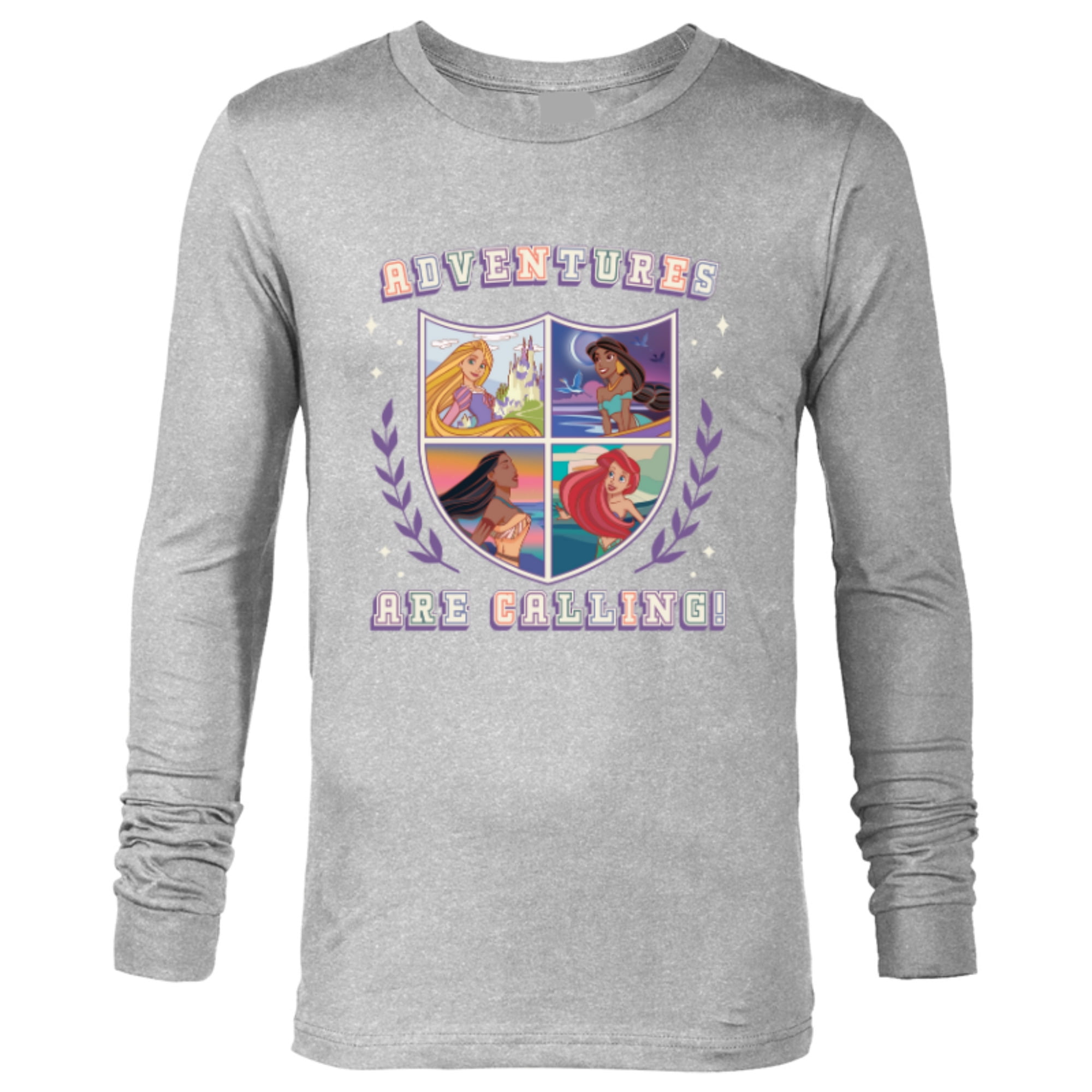 Disney Princess Squad Shield Crest Adventures are Calling - Long Sleeve ...