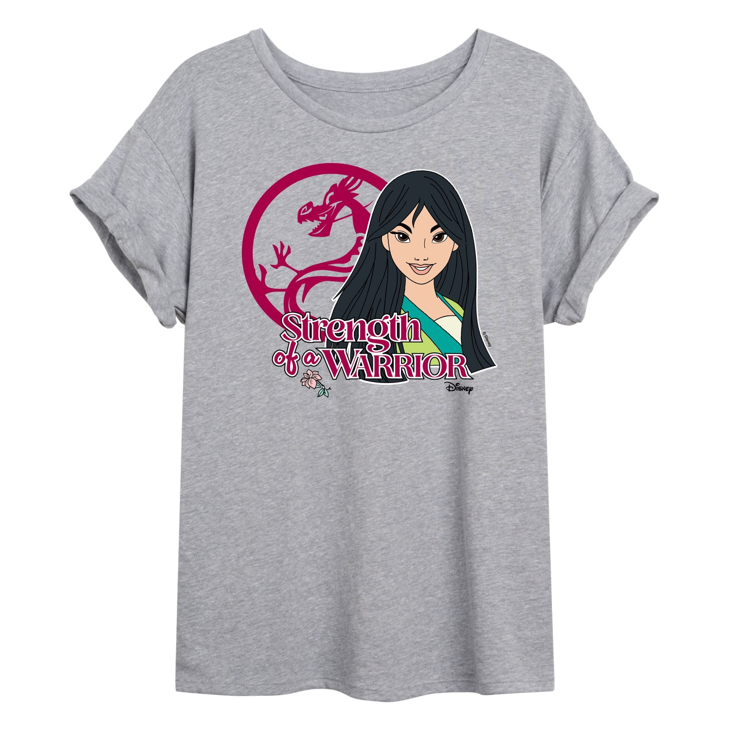 Disney Princess - Strength Of A Warrior - Juniors Ideal Flowy Muscle T ...