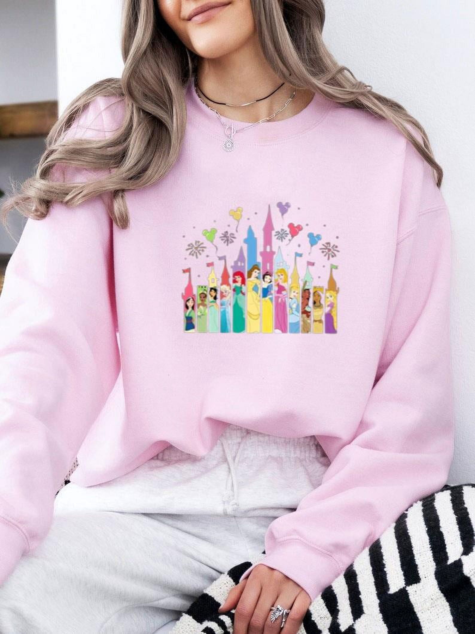 Disney Princess Sweatshirt, Disney Cinderella Rapunzel Sweatshirt, Cute ...