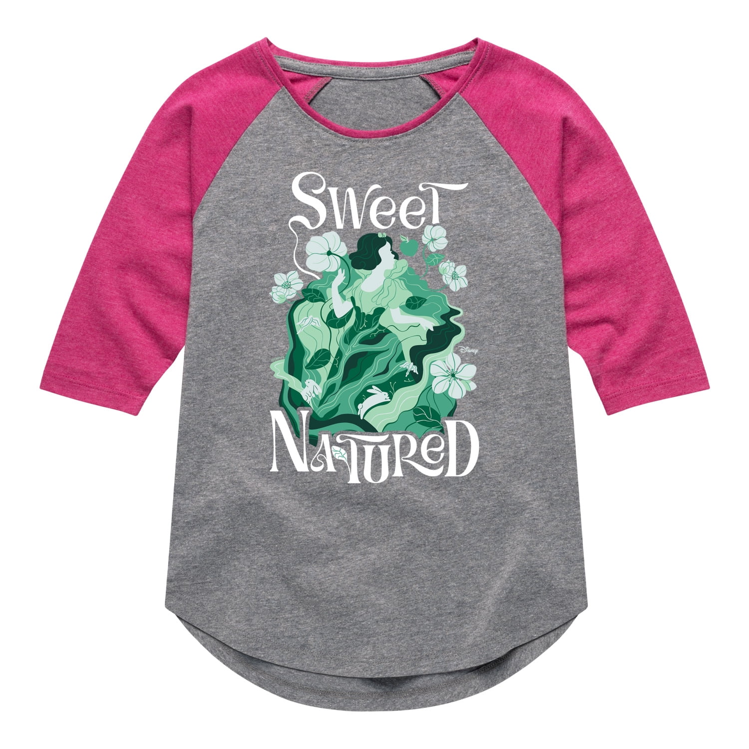 Disney Princess - Sweet Natured - Toddler & Youth Girls Raglan Graphic ...